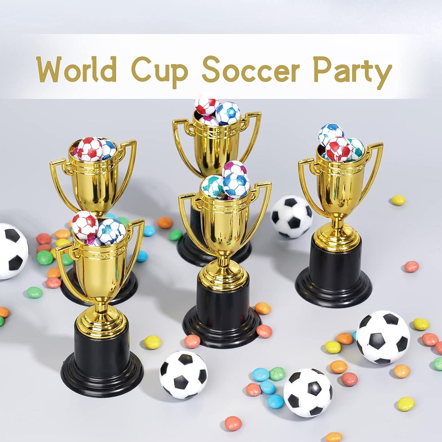 24 Pack Mini Gold Award Trophy Cup - 4 Inch Plastic Trophies for Kids ...