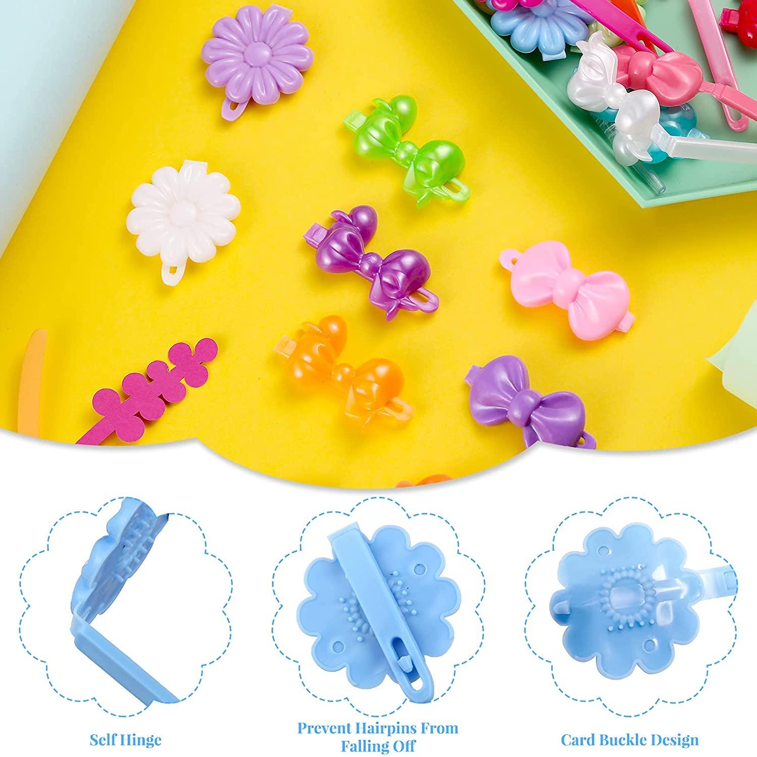 Cute Cartoon Design Self Hinge Hair Barrettes - 108 Pieces, 80s 90s ...