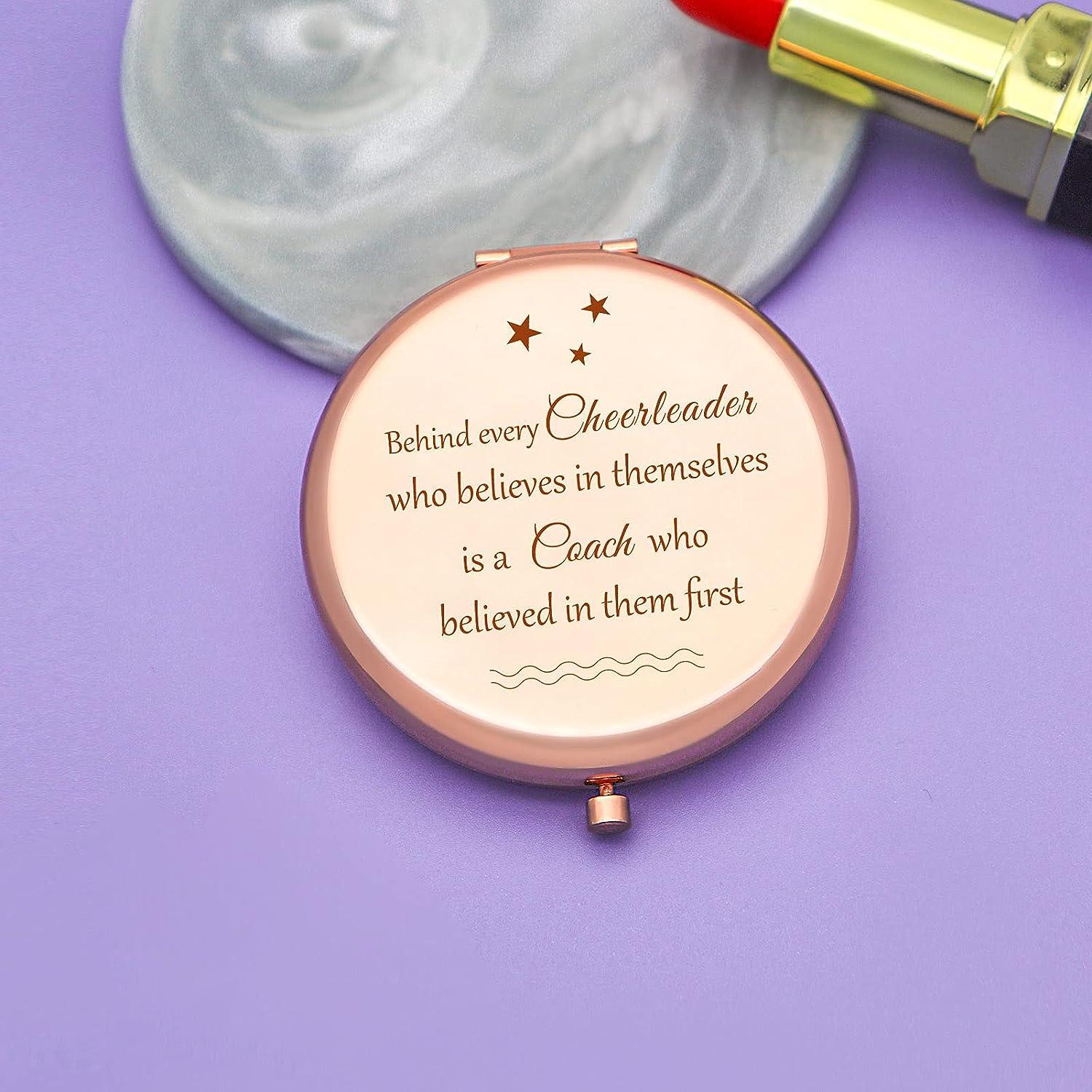 Jielahua Cheer Coach Gift - Rose Gold Compact Mirror for Cheerleading ...