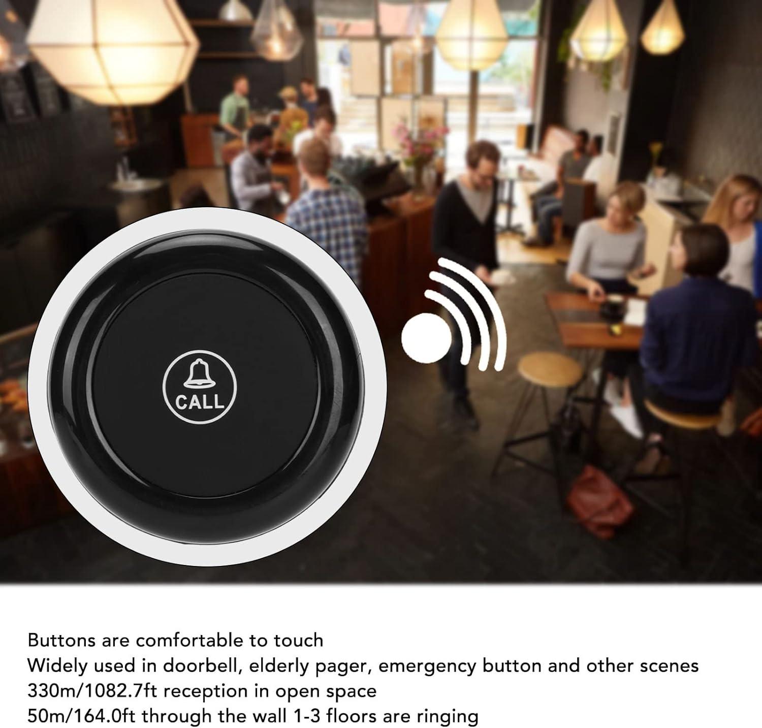 Wireless Nurse Call Button - Waterproof Pager for Elderly 330M Range ...