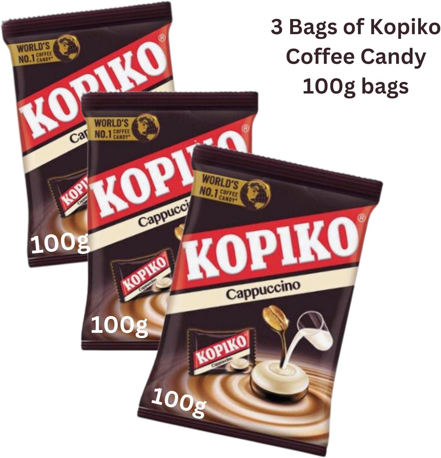 Cappuccino Coffee Candy Caffeine Sweets Bundle Containing 3 x 100g ...