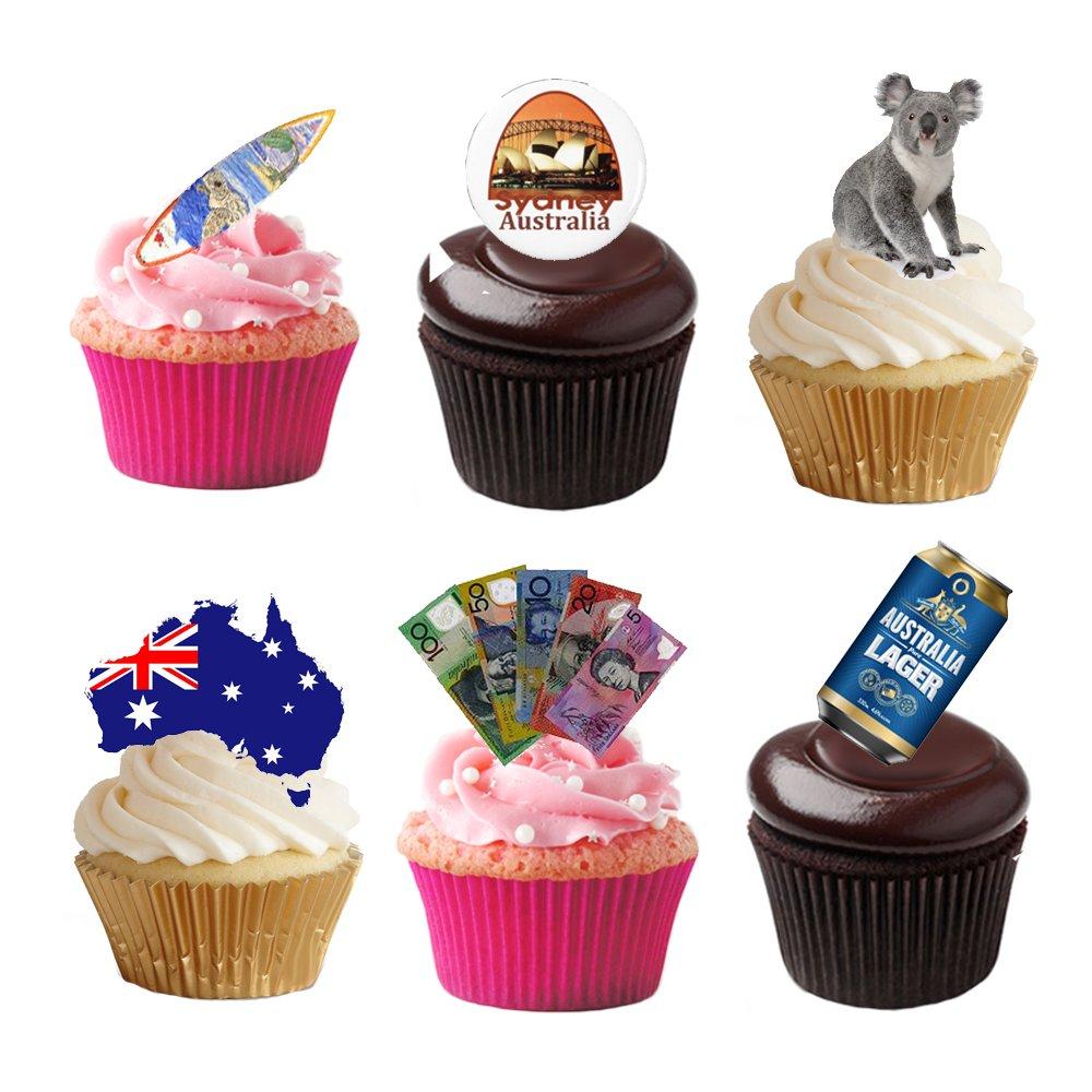 33 Stand Up Australia Aussie Themed Premium Edible Wafer Paper Cake ...