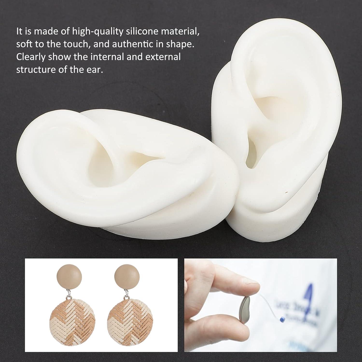 POPETPOP 2 Pairs Artificial Ears - Fake Ear Models for Piercing ...