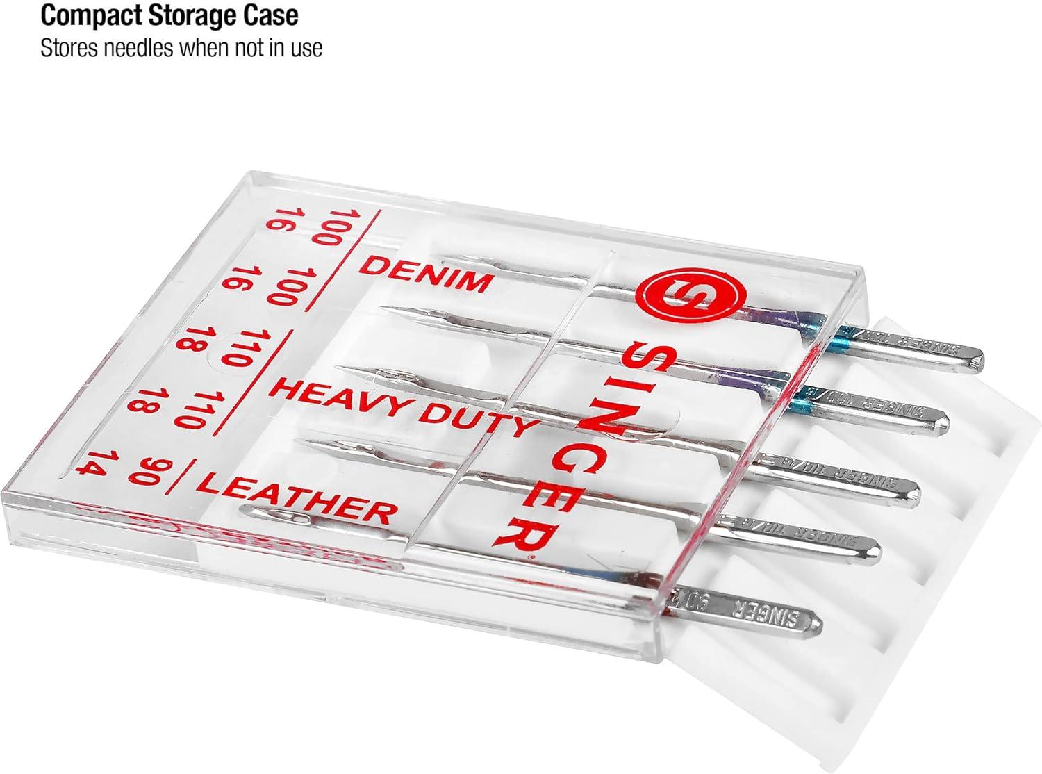 SINGER 04801 Heavy Duty Sewing Machine Needles - 5 Count | Universal ...