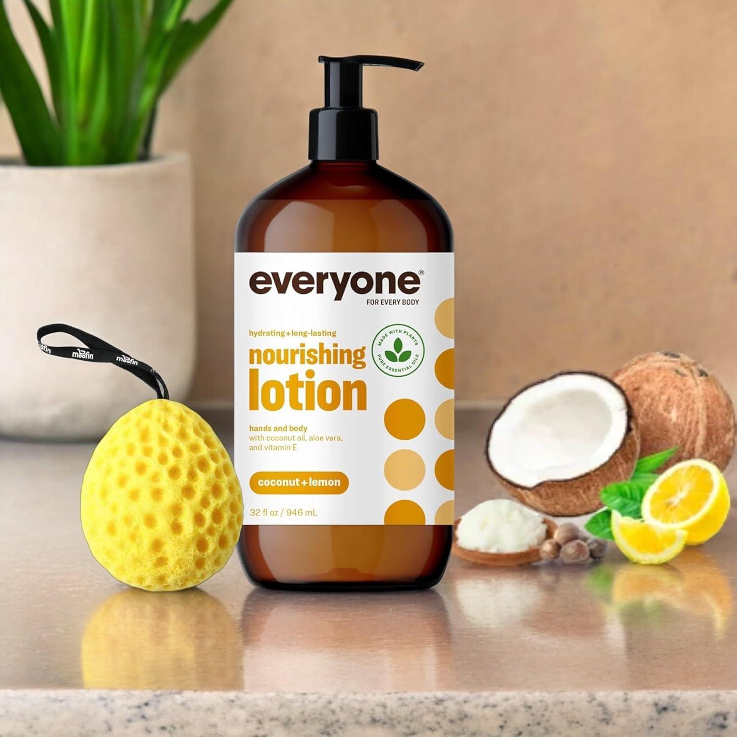 Everyone Lotion 32oz - Quick-Absorb Coconut Lemon Body Lotion with Aloe ...