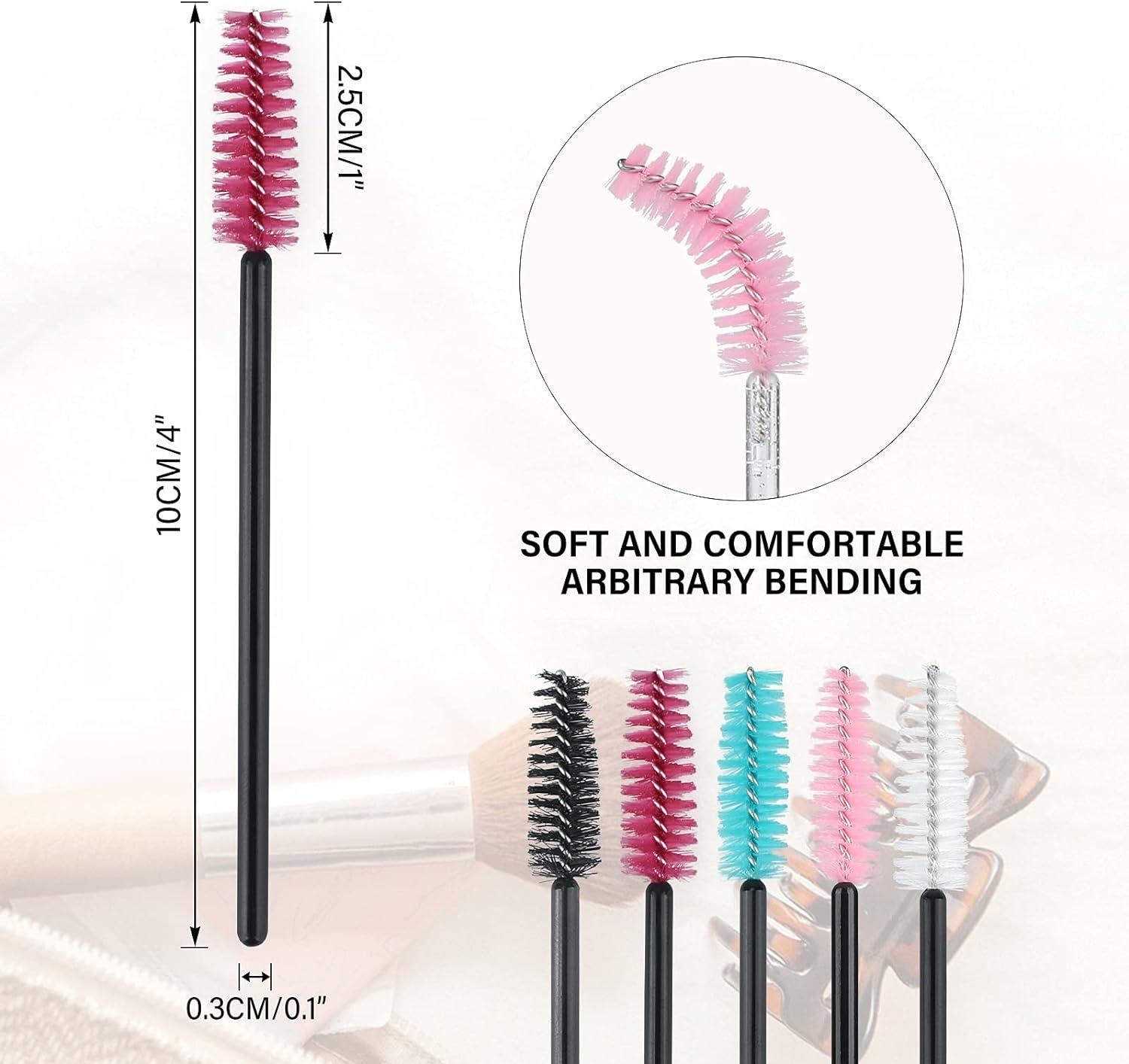 G2PLUS 100 Pcs Multi-Colored Eyelash & Eyebrow Spoolie Brushes | Buy ...