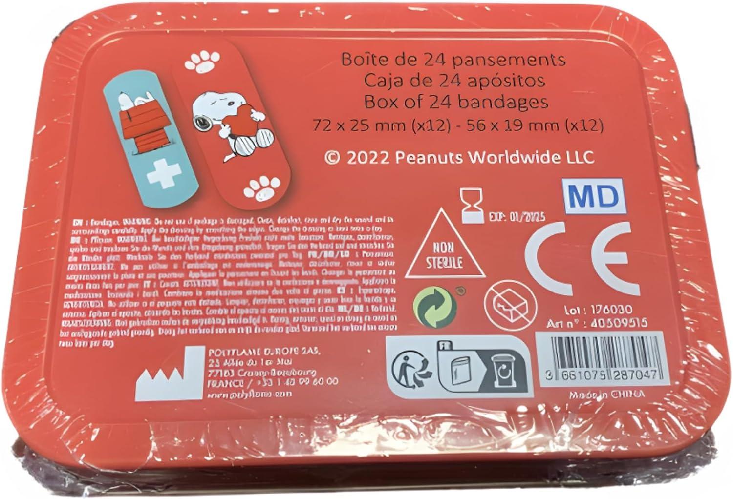 Snoopy Children's Plaster Set - 5 Pieces in Metal Box | Creative ...