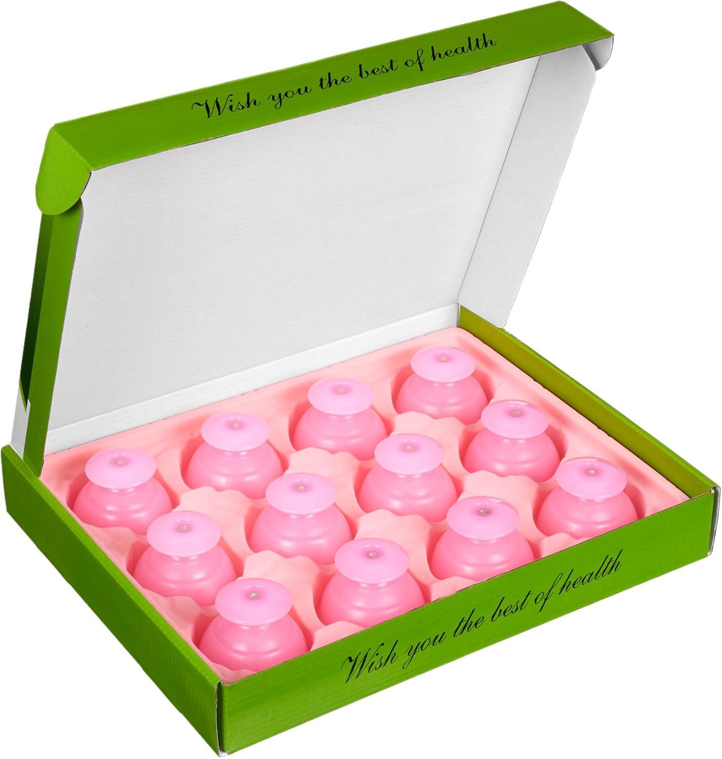 Scarlet Health Cupping Glass Campana Med Set | 12 BPA-Free Silicone ...