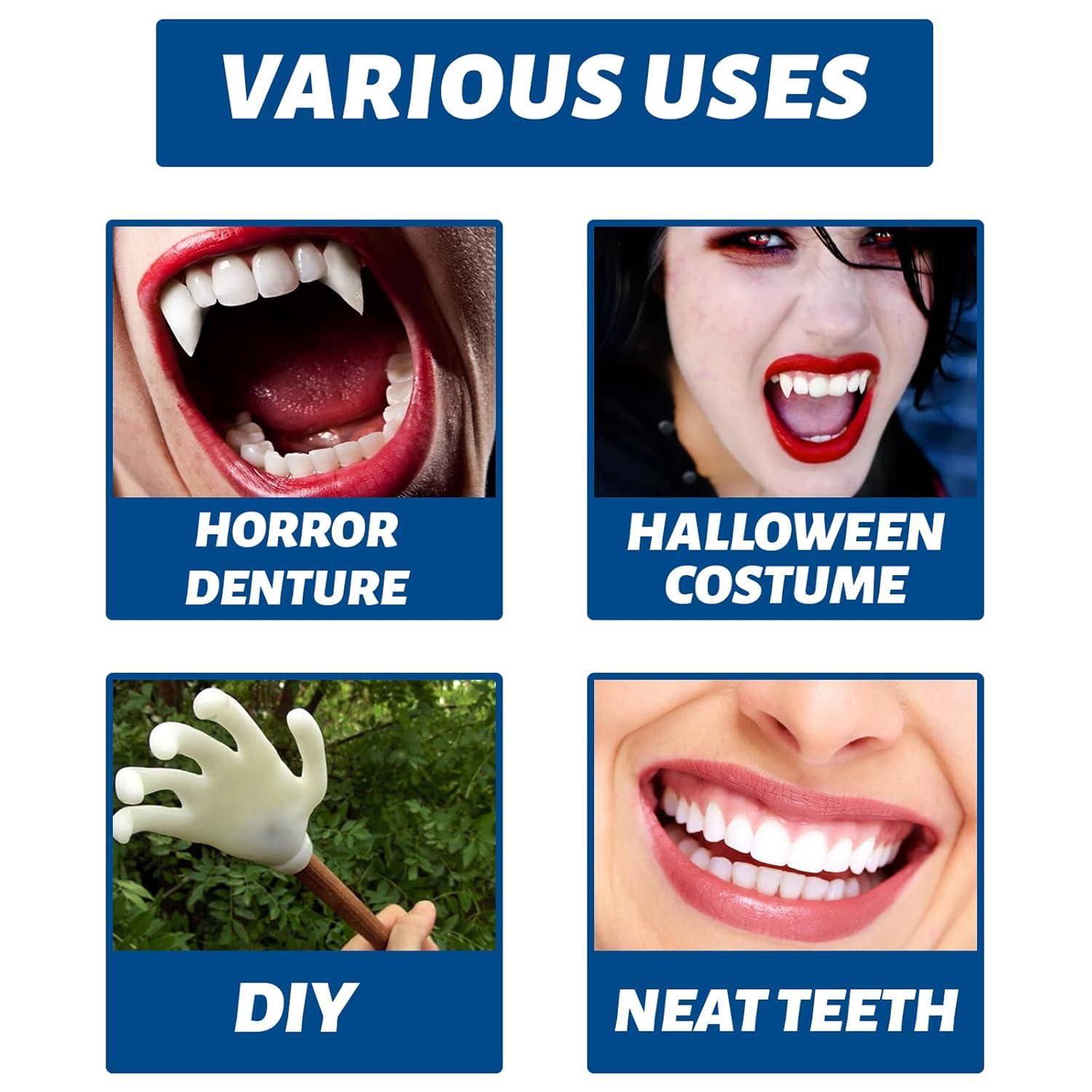 Provisional Denture Adhesive Set | Temporary Dental Repair Kit for ...