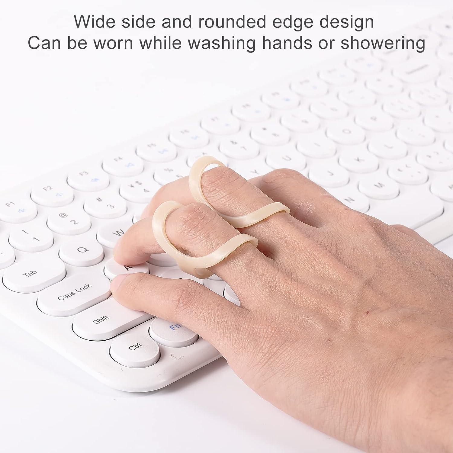 LUTER 3pcs Oval Finger Splint Set for Trigger Finger - Sizes 6.2-6.8cm ...