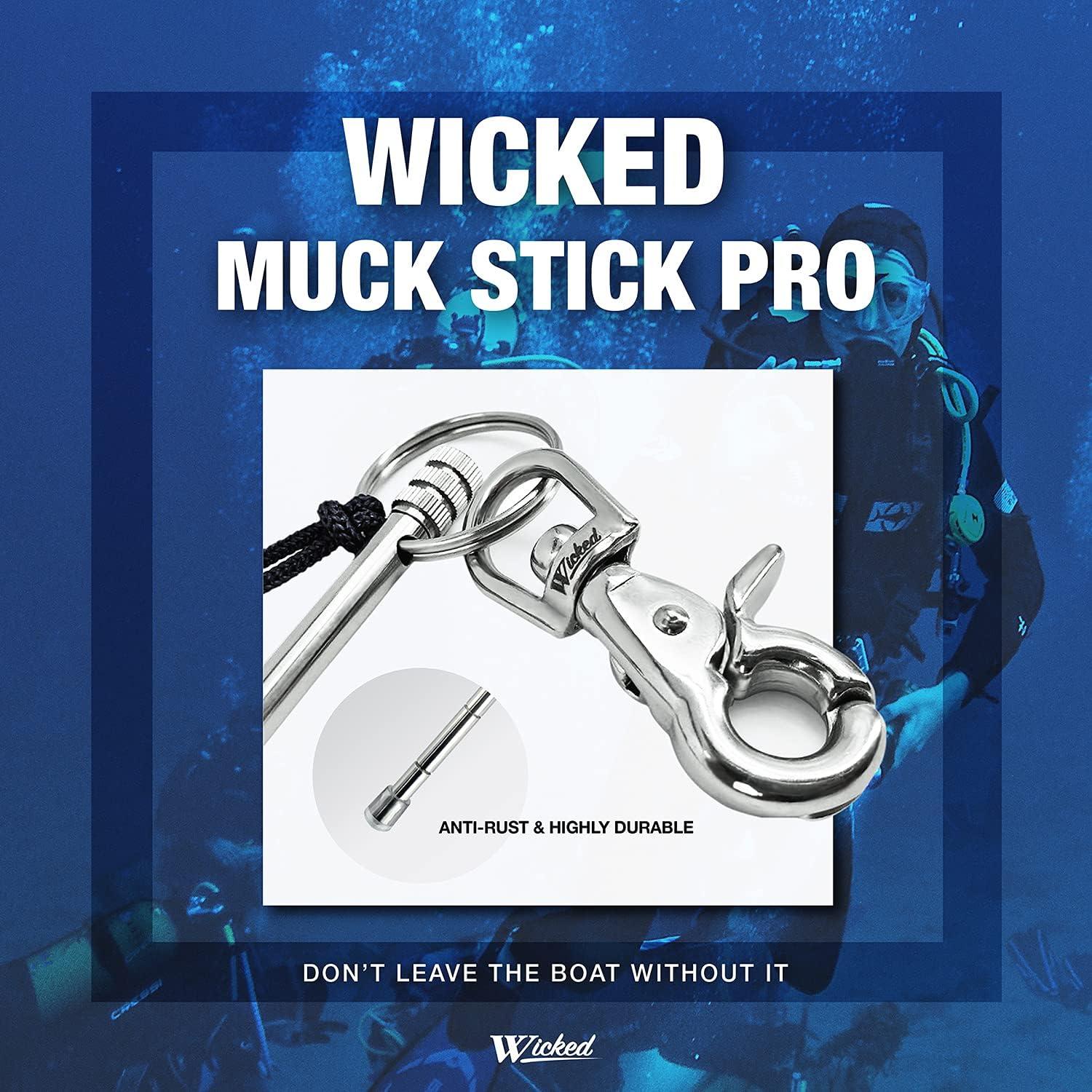 WICKED Muck Stick Pro Pointer Stick | Precision Forged Stainless Steel ...