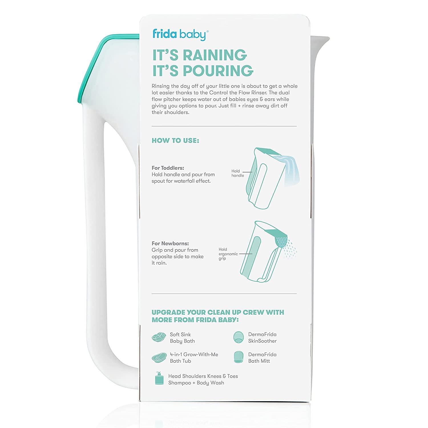 Control The Flow Rinser by Frida Baby Bath Time Rinse Cup with Easy ...