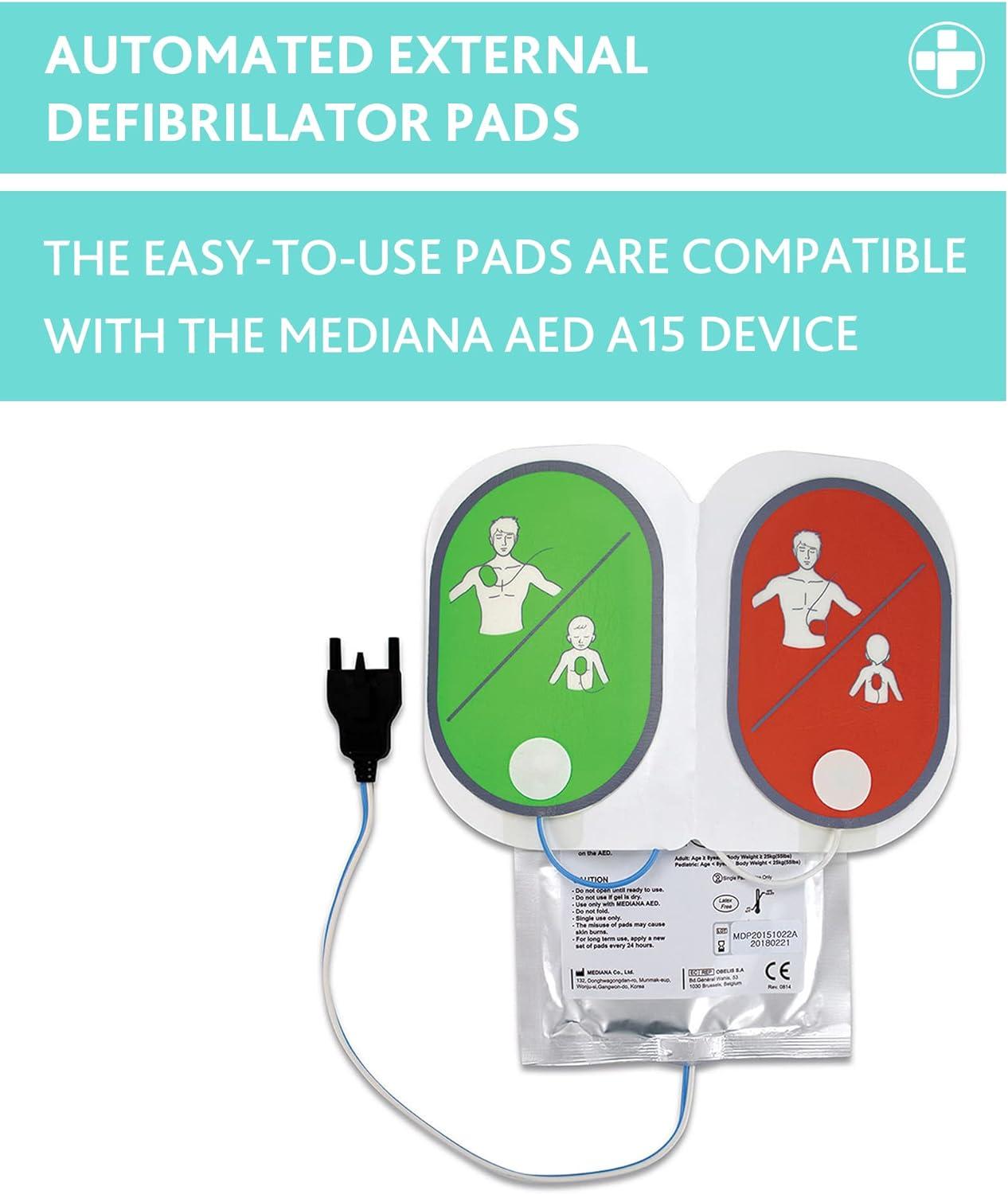 RELIANCE MEDICAL Mediana Defibrillator Pads - Adult & Pediatric ...