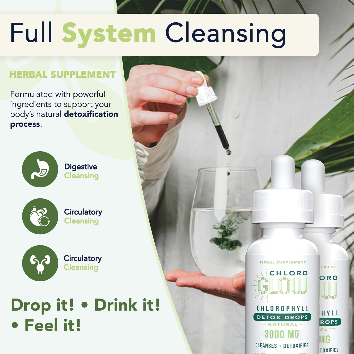 Chloroglow Liquid Chlorophyll Oxygen Drops 3000mg | Energy & Metabolism ...