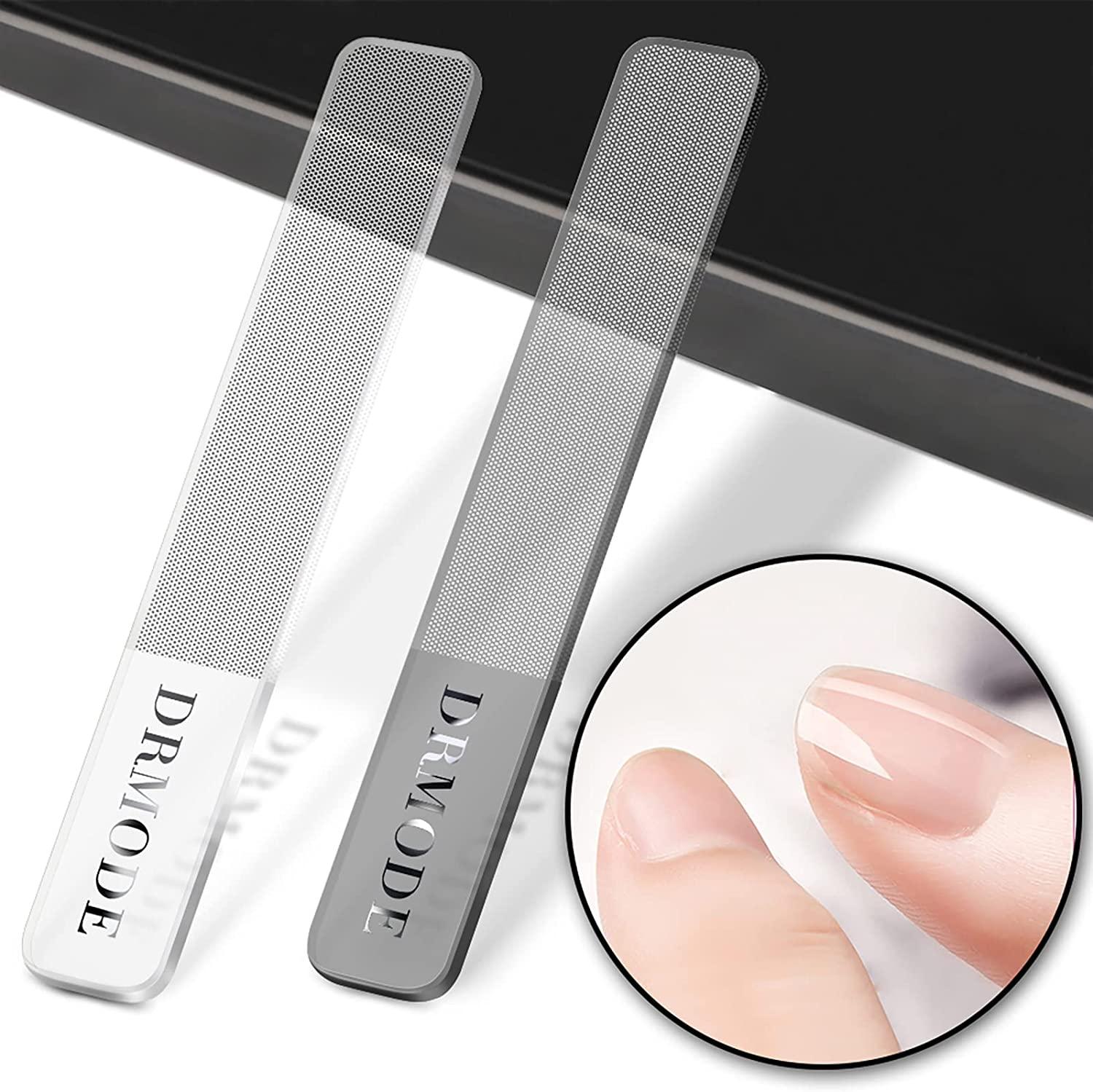 DR. MODE Glass Nail Shiner Set - Professional Nano Buffers for Natural ...