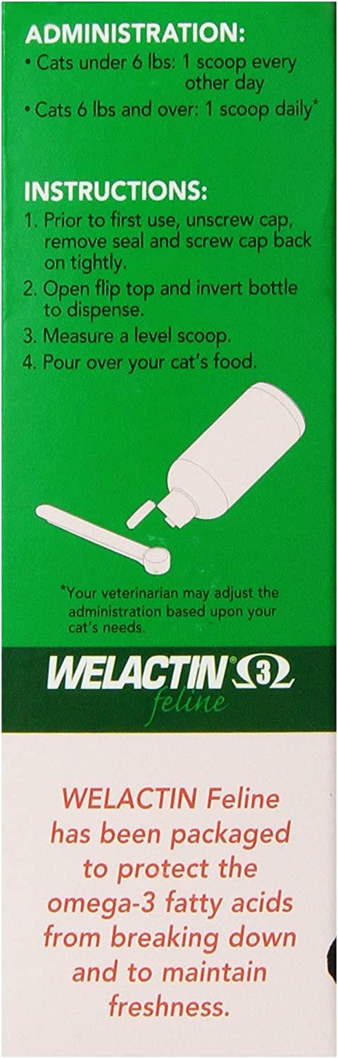 Nutramax Welactin Omega-3 Fish Oil for Cats - 4oz | Skin & Coat Health ...