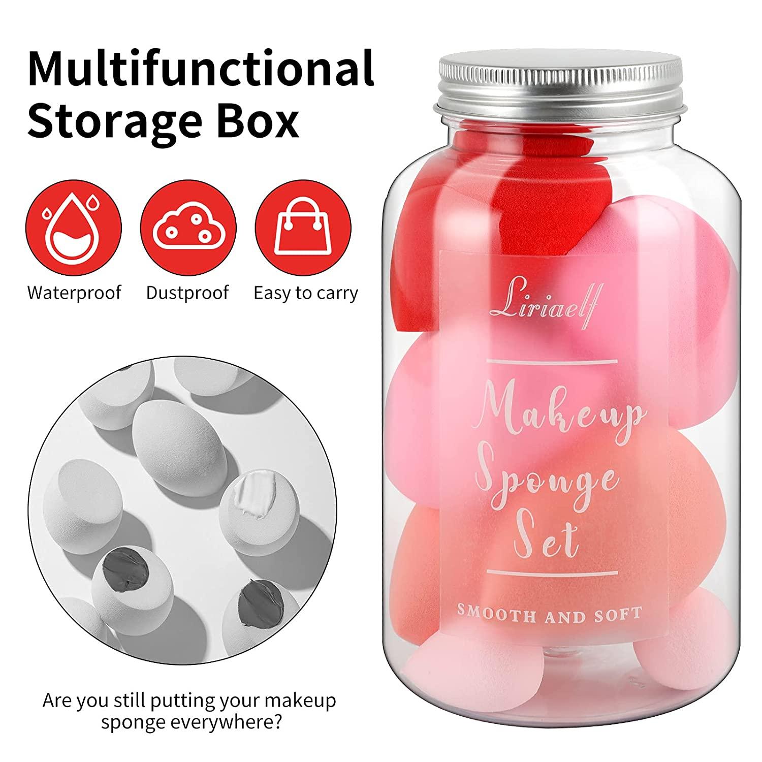 Beauty Blender Sponge Set-7pcs, Multi-colored Makeup Sponges for ...