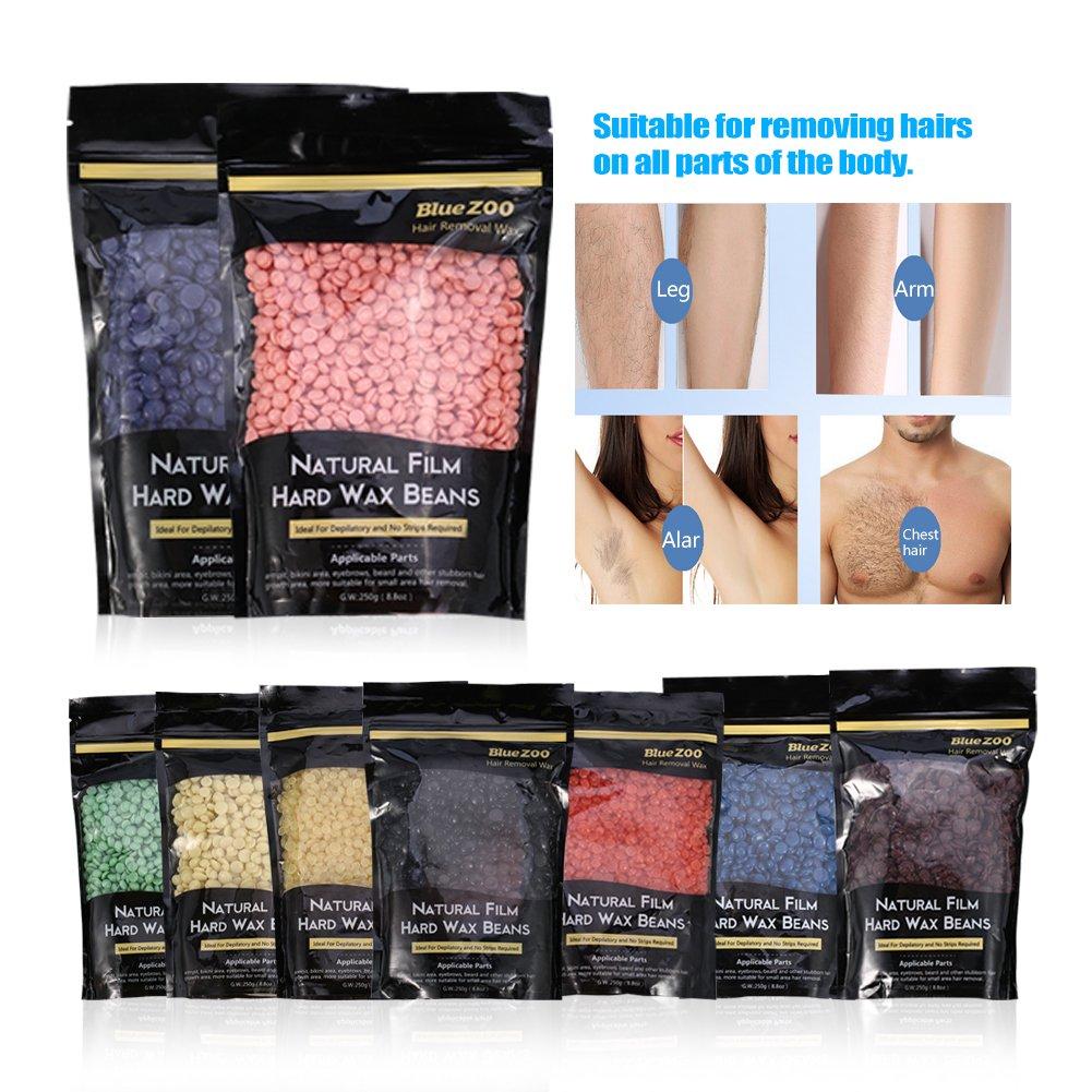 Natural Hard Wax Beans 250g for Hair Removal | Chamomile Depilatory Wax ...