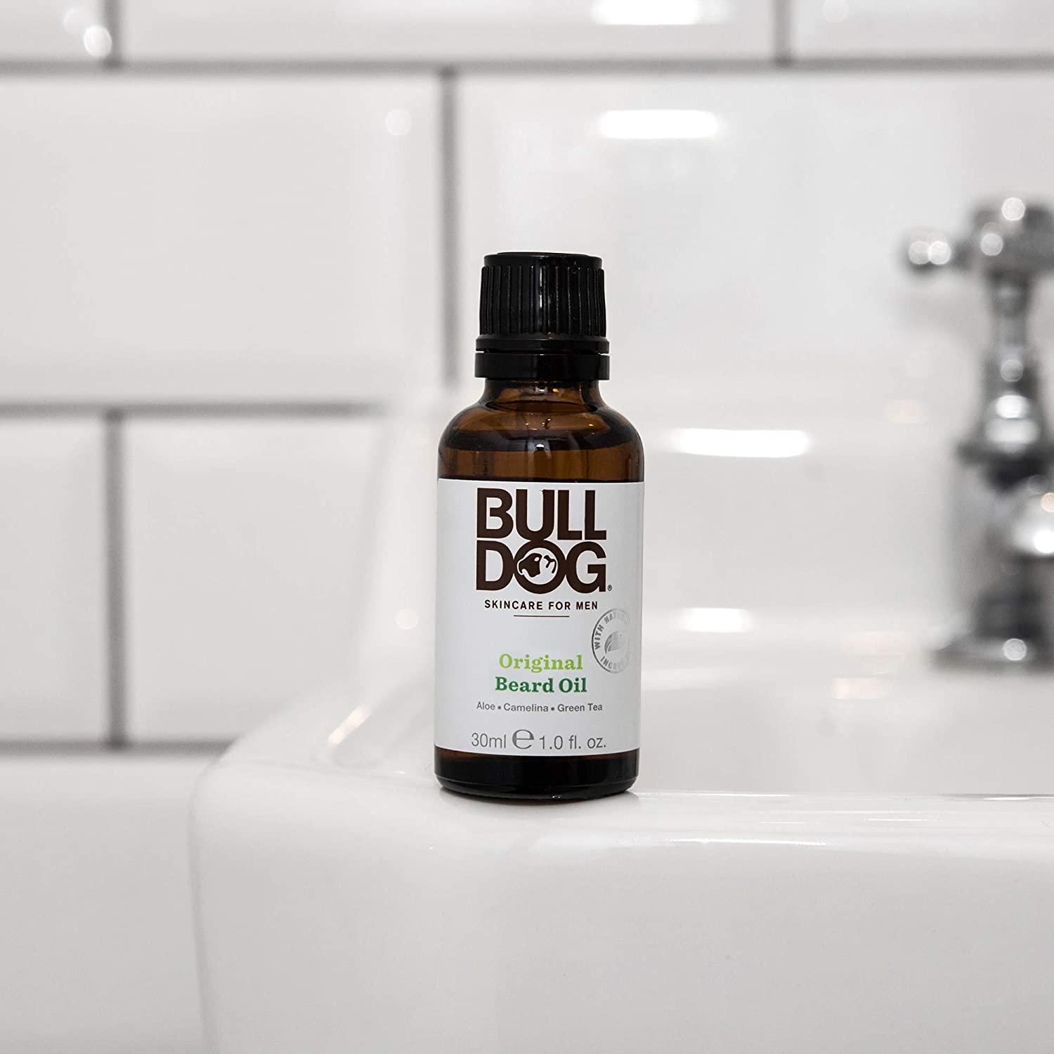 Bulldog Men's Beard Oil - Natural Aloe, Camelina & Green Tea - 1 Fl. Oz ...