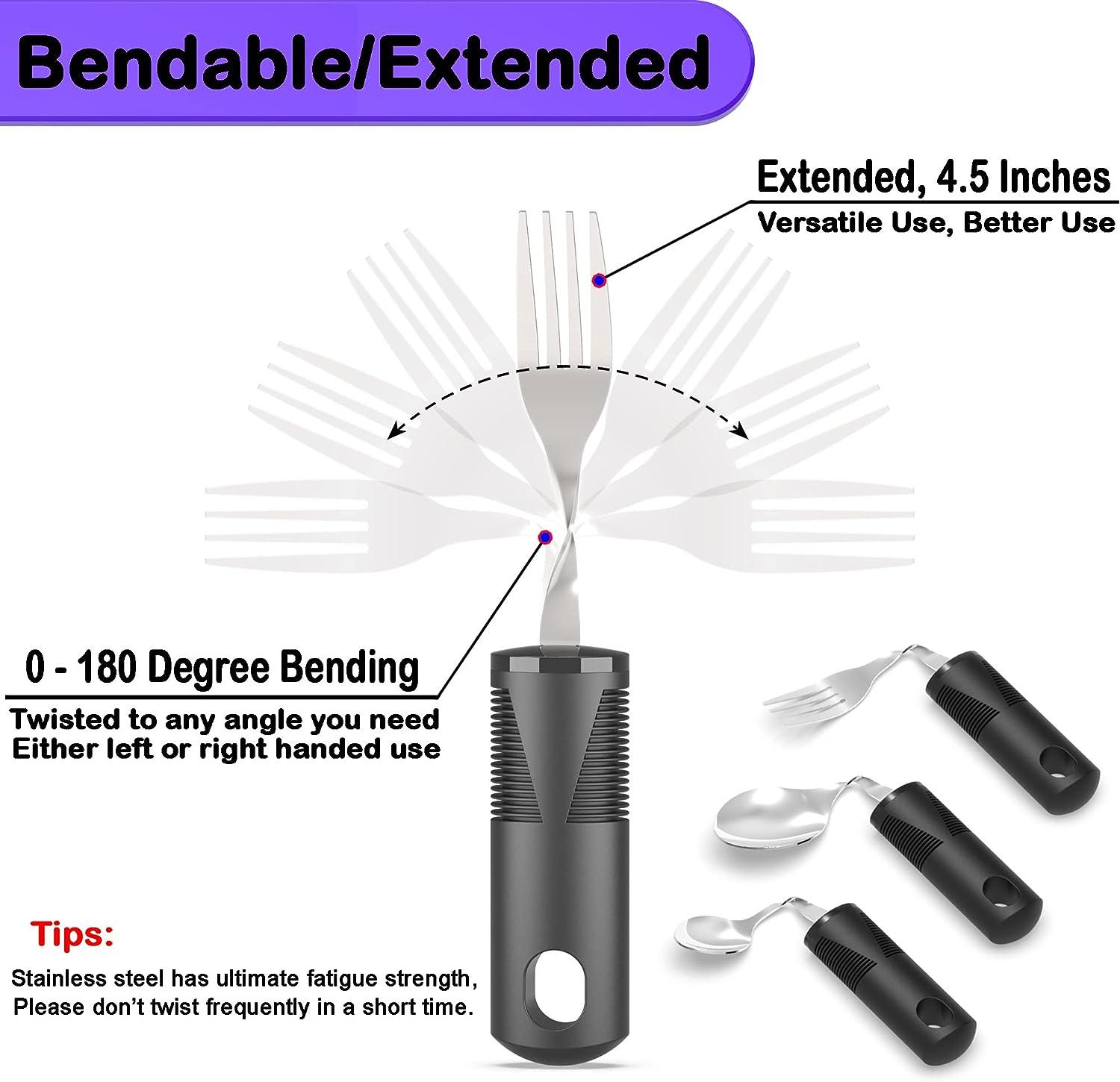 KPKAUT Weighted Utensils Set for Hand Tremors, Parkinson's Patients ...