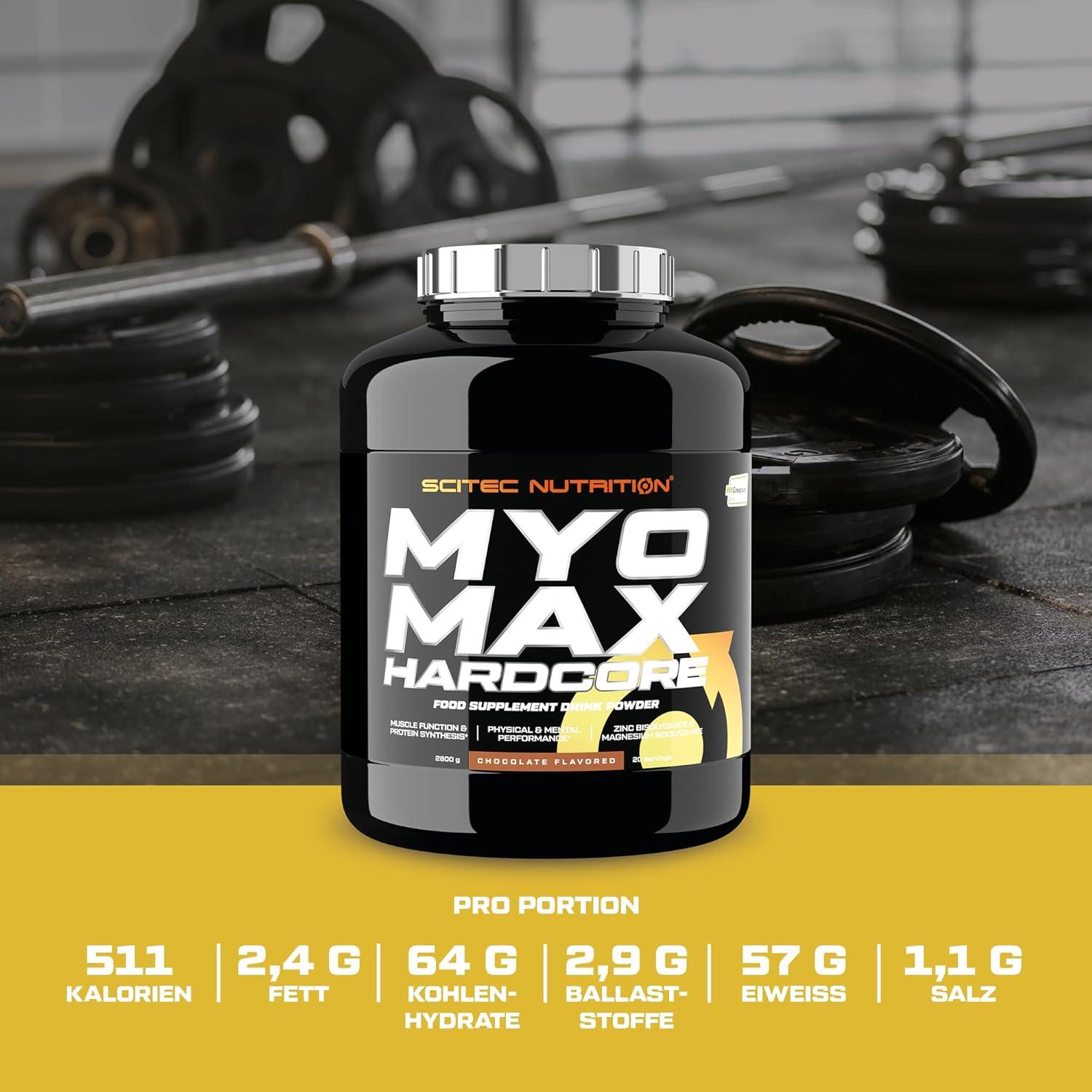 Scitec Nutrition Myomax Hardcore 2.8kg - Ultimate Mass Gainer with ...