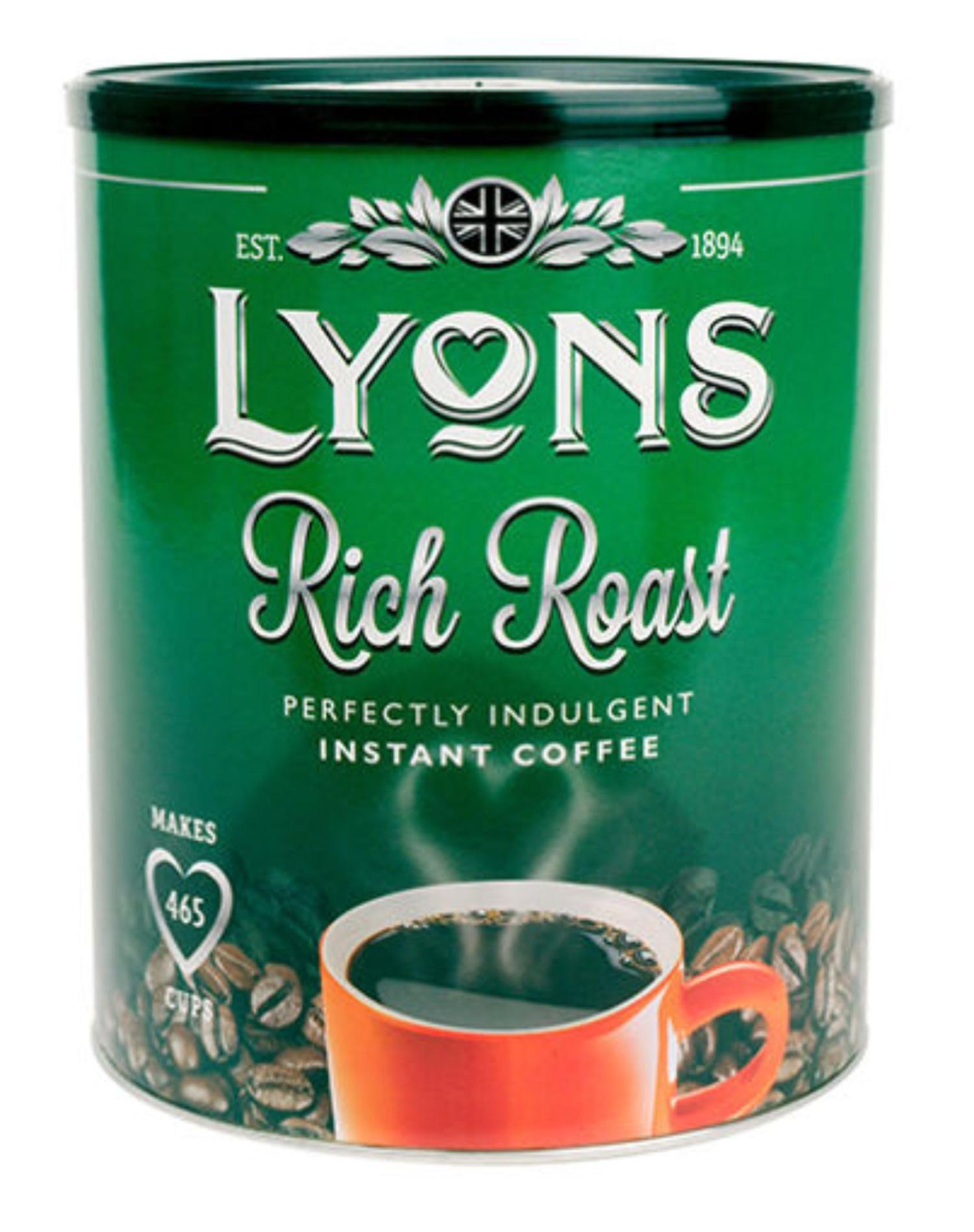 Lyons Rich Roast Coffee Granules 750 g. Instant Coffee. Lyons Rich ...