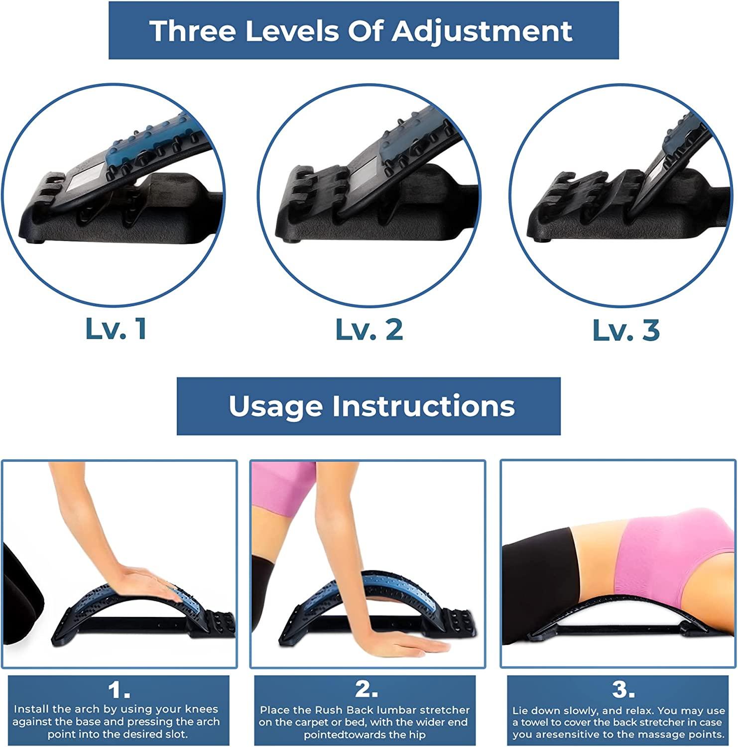 Lower Back Pain Relief: Multi-Level Lumbar Support Spine Board with ...