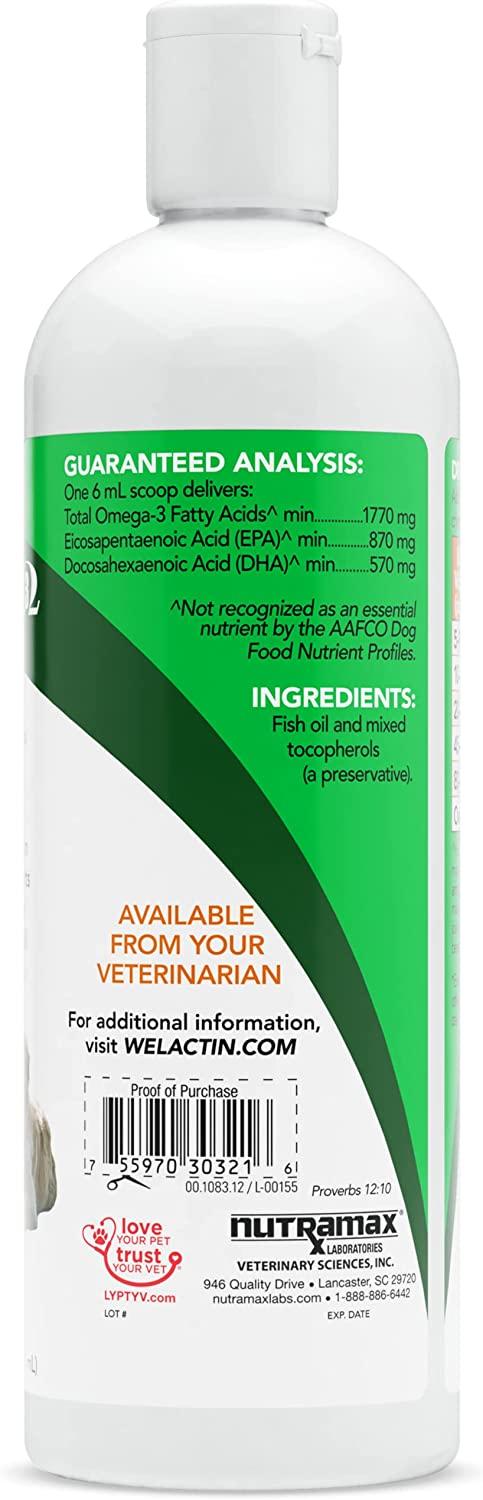 Nutramax Welactin for Dogs 16 oz (480 mL) - Omega-3 Supplement for ...