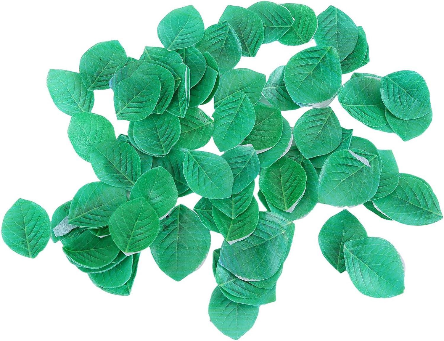 100 Pcs Edible Wafer Paper Sheets Realistic Leaves Edible Rice Paper