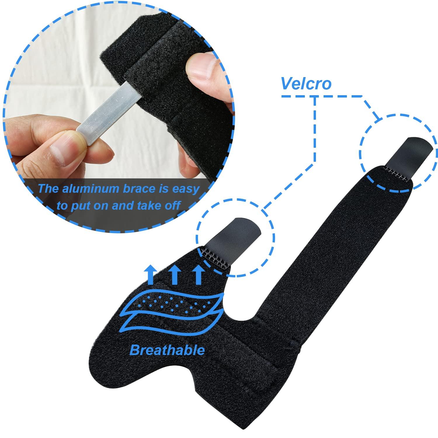 Topbine 2-Piece Black Neoprene Finger Rail - Support for Sports ...