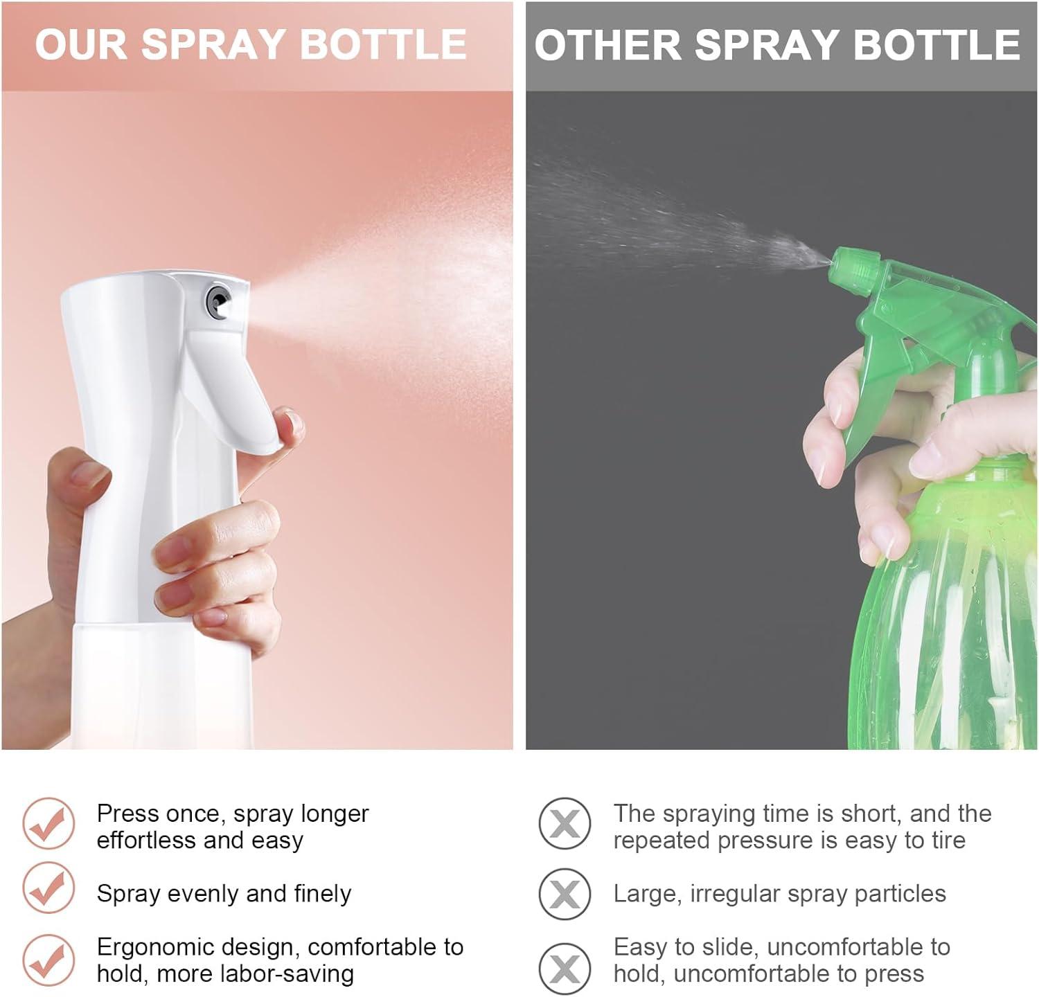 Uraqt 200ml Pink Gradient Spray Bottle - Salon Hair & Plant Atomizer ...