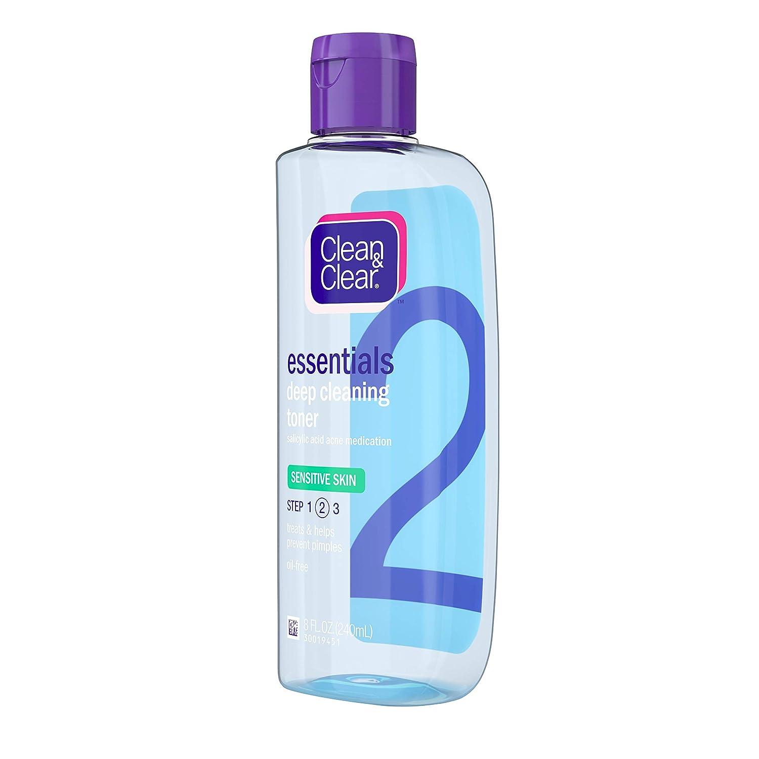 Clean & Clear Essentials Deep Cleaning Face Toner with Salicylic Acid ...