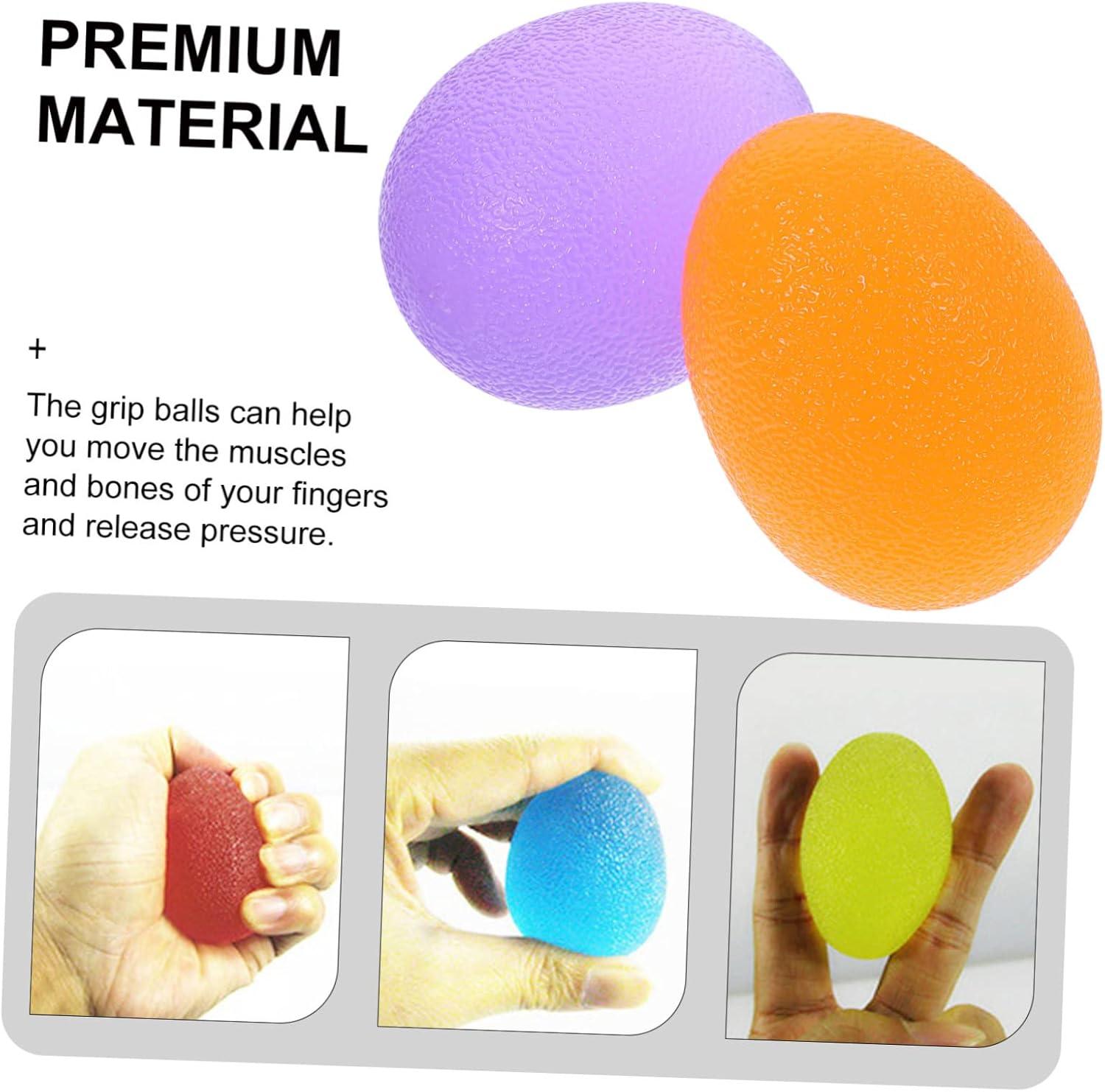 Toddmomy 4-Piece Handle Grip Balls - Hand Strength Training & Massage ...