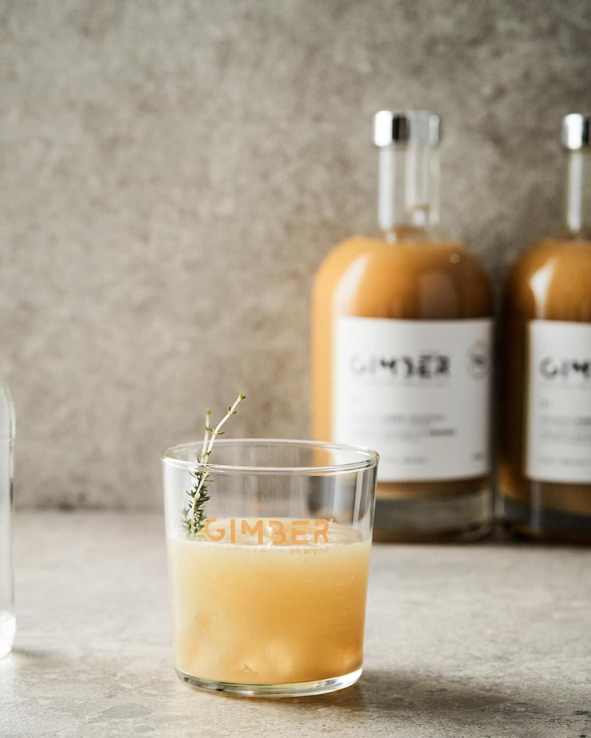 GIMBER Ginger Concentrate - Alcohol-free Drink with Ginger Lemon and ...