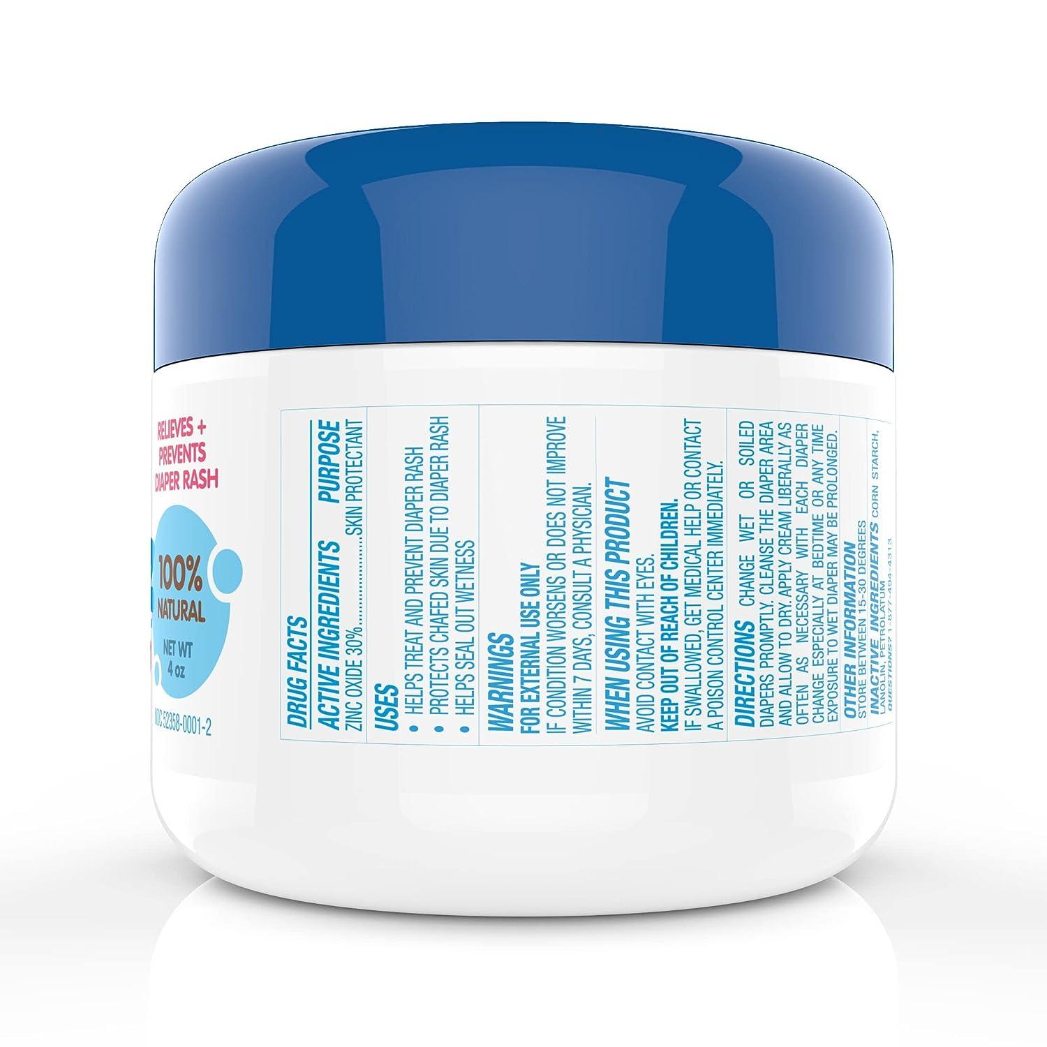 Baby Butz Diaper Rash Cream - 100% Natural Zinc Oxide Butt Paste for ...