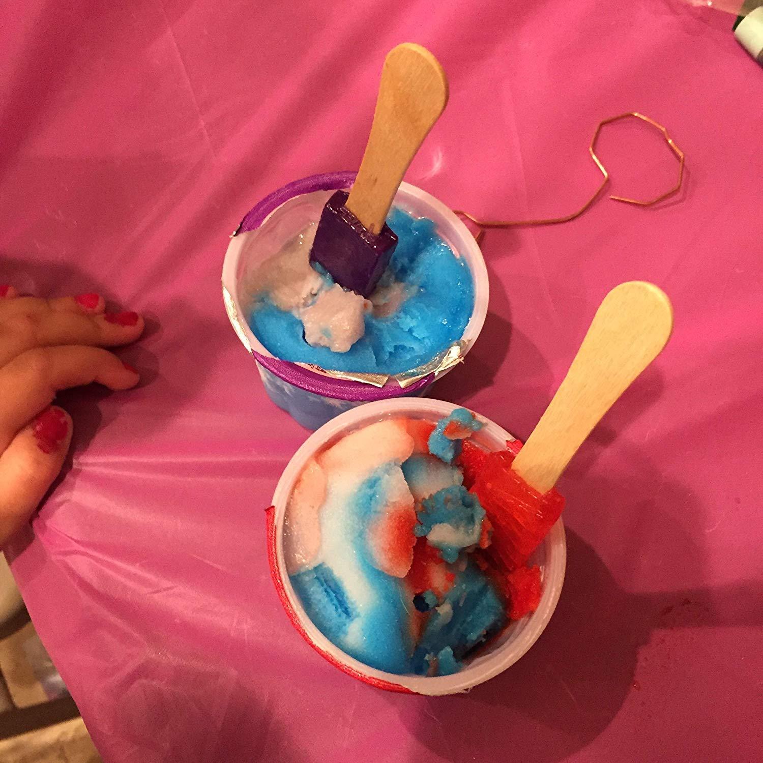 1 Gallon Blue Raspberry Snow Cone Syrup with 25 Candy Spoonz ...
