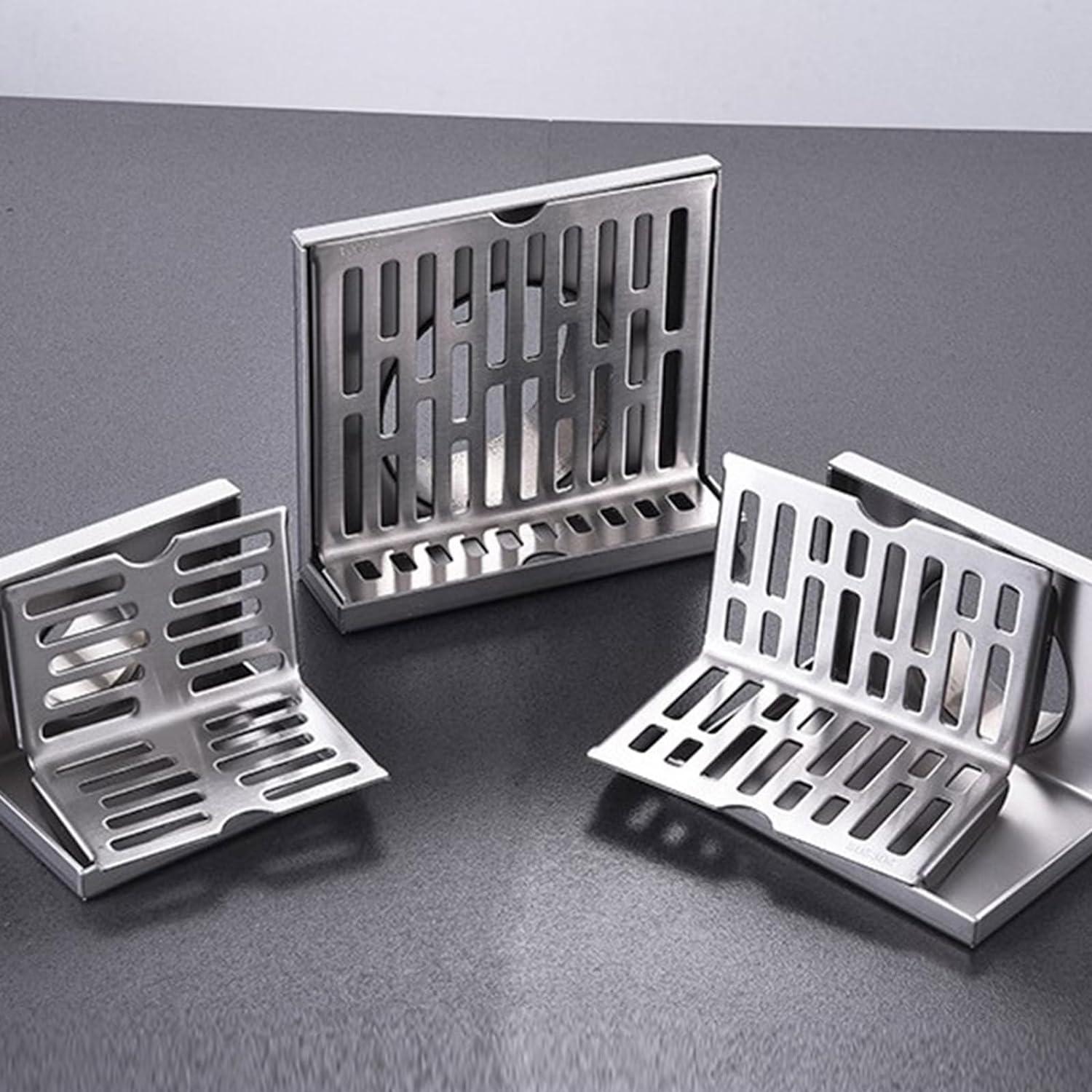 Anti-wear L Stainless Steel Bathroom Tile Insert Floor Drainer Square ...