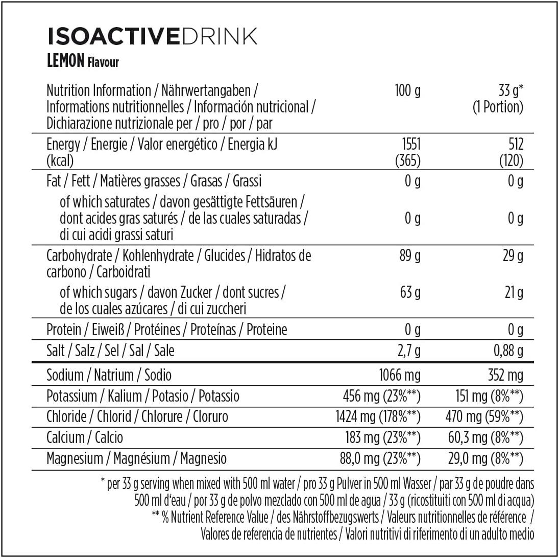 PowerBar Isoactive Lemon 600g - Isotonic Sports Drink with 5 ...