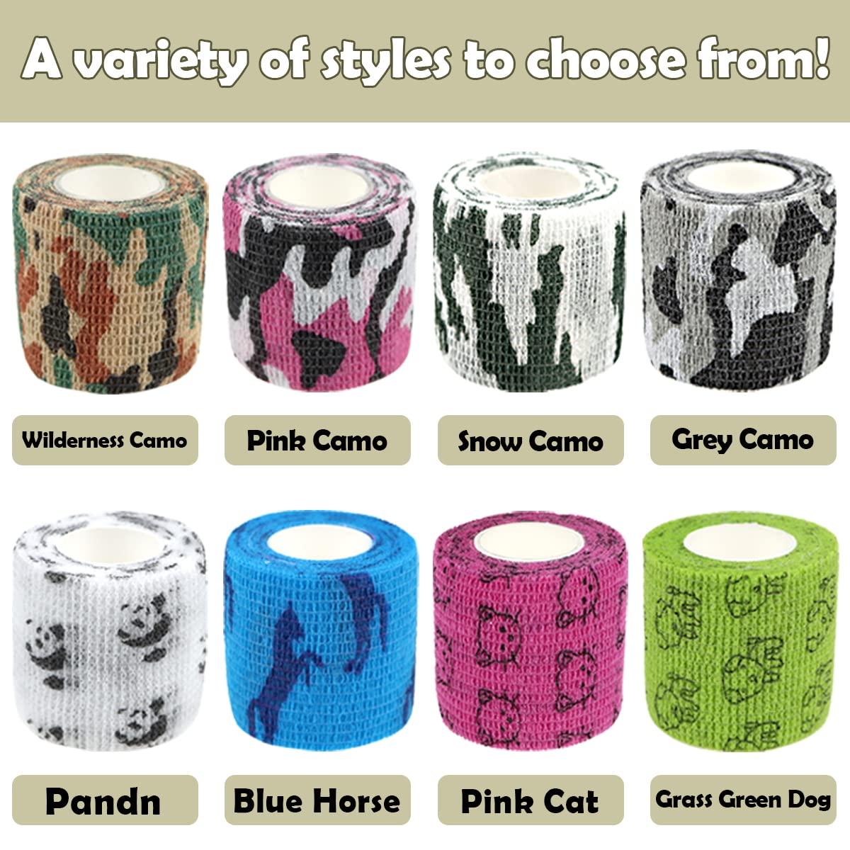JpGdn 24 Roll Vet Wrap Bandages for Dogs Horses 5cm*4.5m Cohesive ...