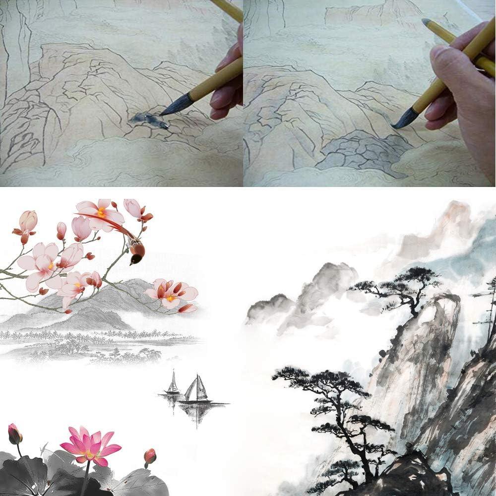 10pcs Large Chinese & Japanese Brush Calligraphy Set for Writing ...