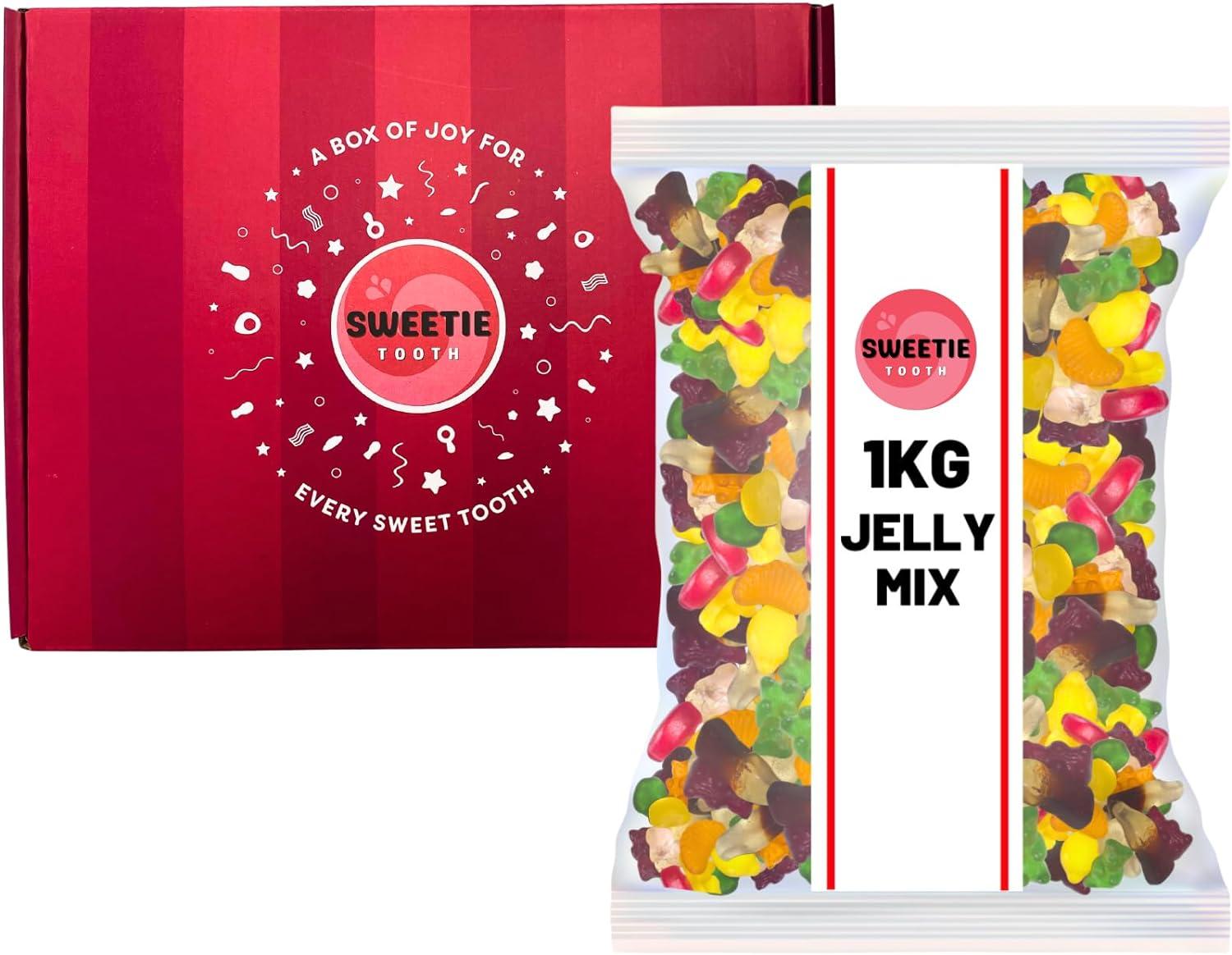 Sweetie Tooth Premium Jelly Pick & Mix 1kg Hamper Gift Box - Jelly Pick ...