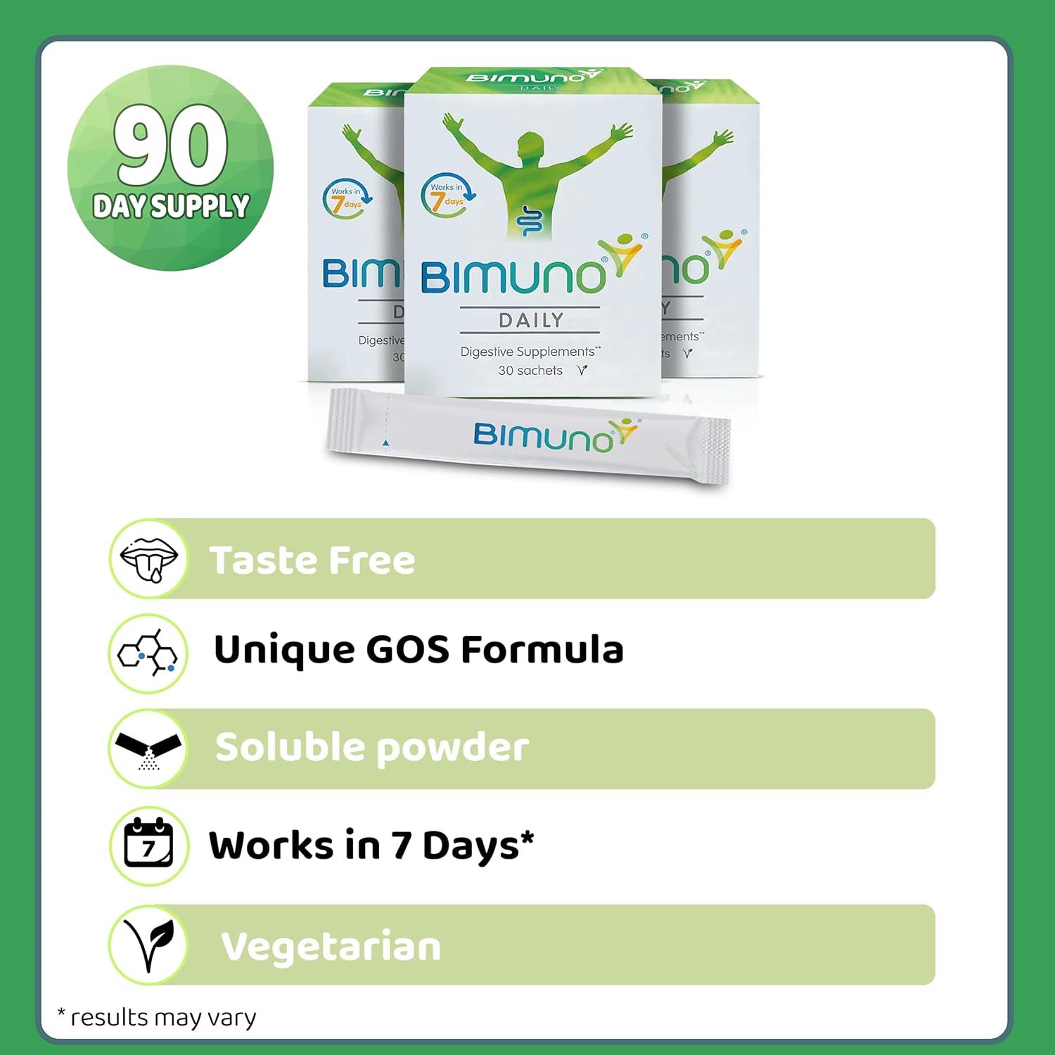 Bimuno Original | Daily Gut Health Prebiotic | High Fiber Supplements ...
