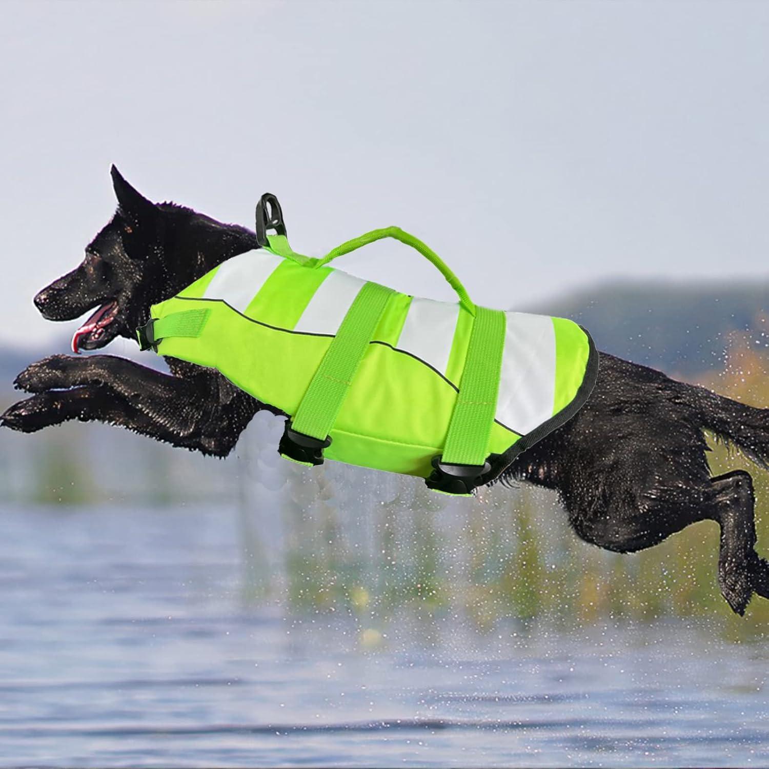Wallpage Adjustable Dog Swimming Vest | Pet Bathing Suit for Small ...
