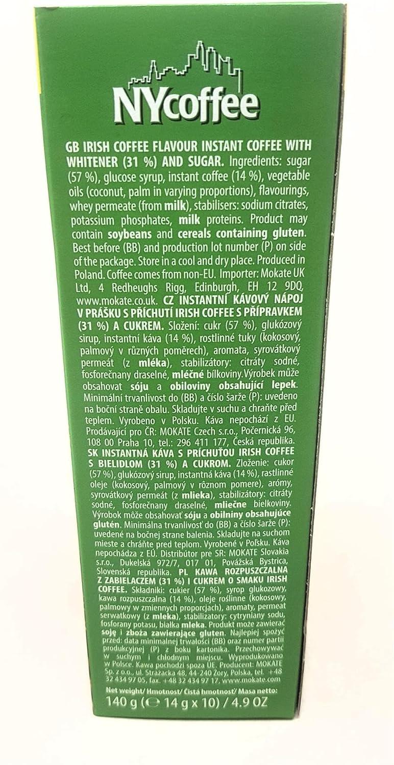 NY Coffee 3in1 Irish Coffee Sachets 140g (10 Sachets) - Box of 10 (Total 100 Sachets) | Buy Now ...