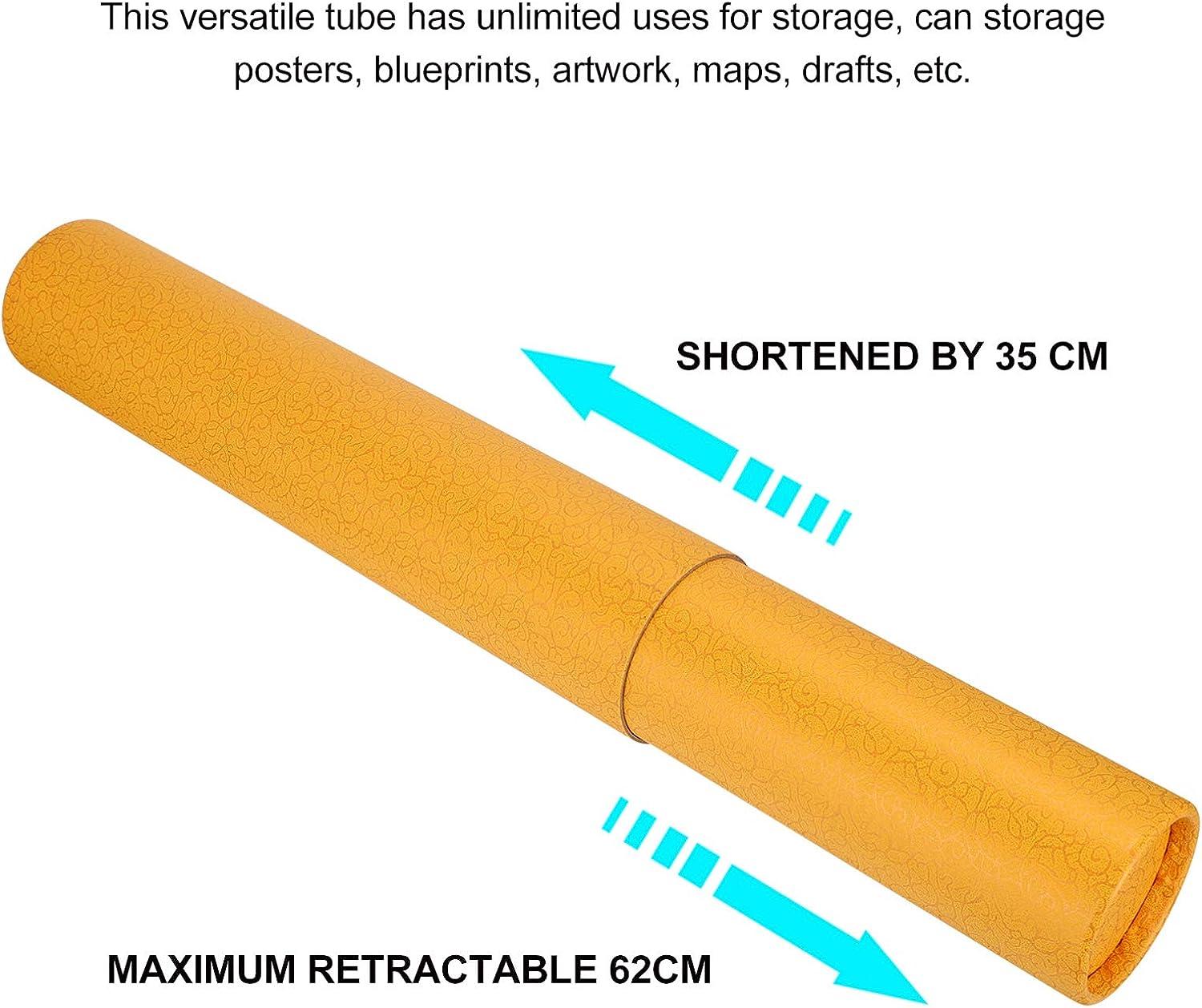 Milisten Poster Tube Portable Expandable Blueprint Drafting Document ...