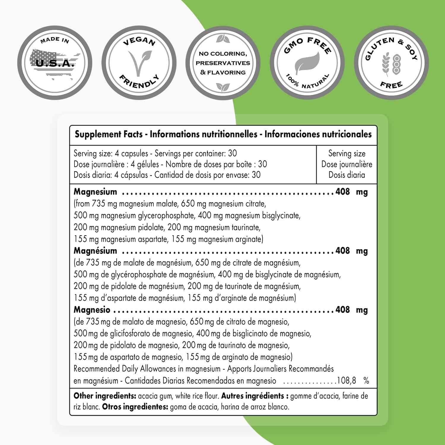 Supersmart Optimag Magnesium Complex - Full Spectrum 8 Forms for ...