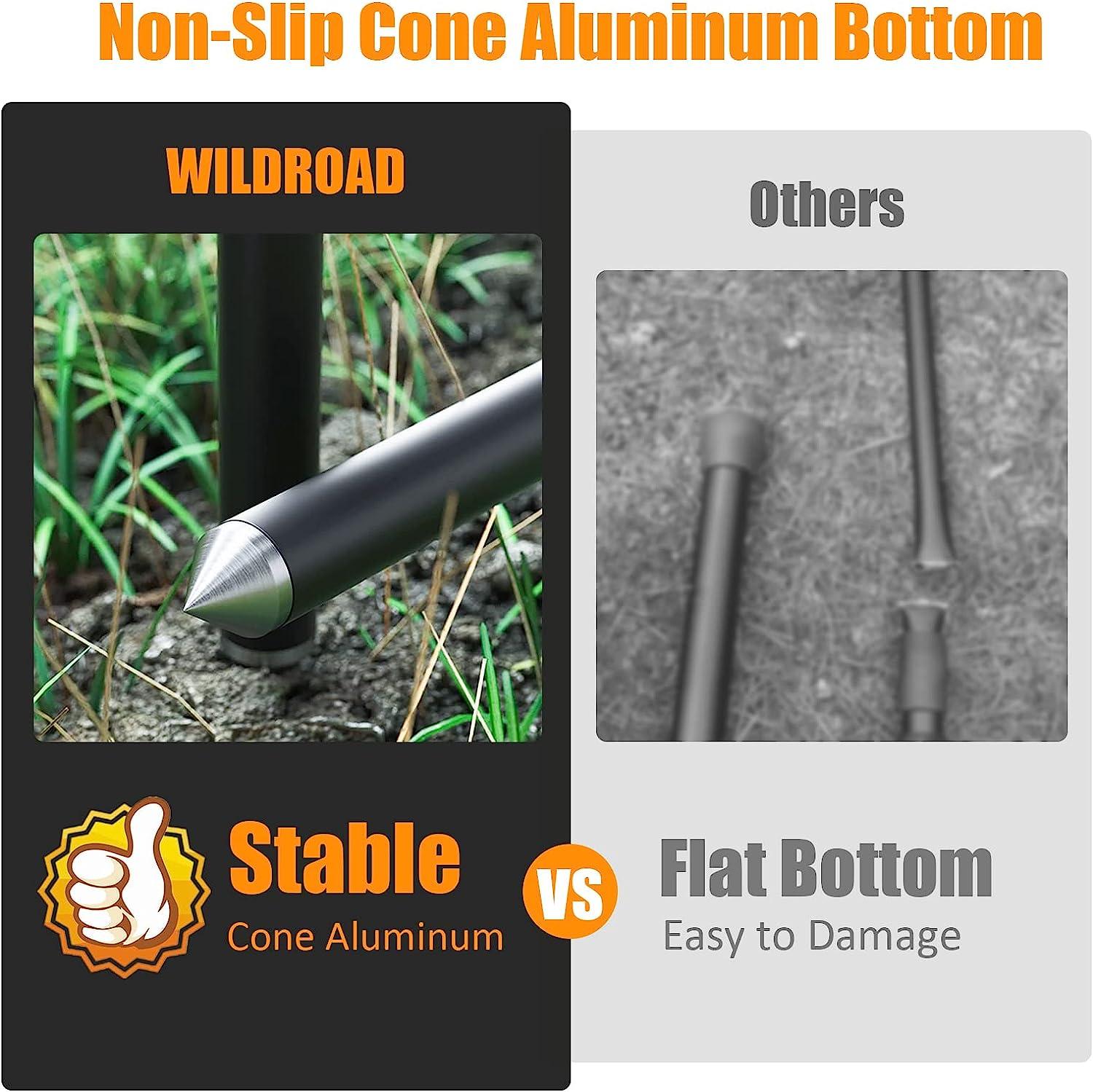 WILDROAD Telescoping Aluminum Camping Tarp Poles - Lightweight ...