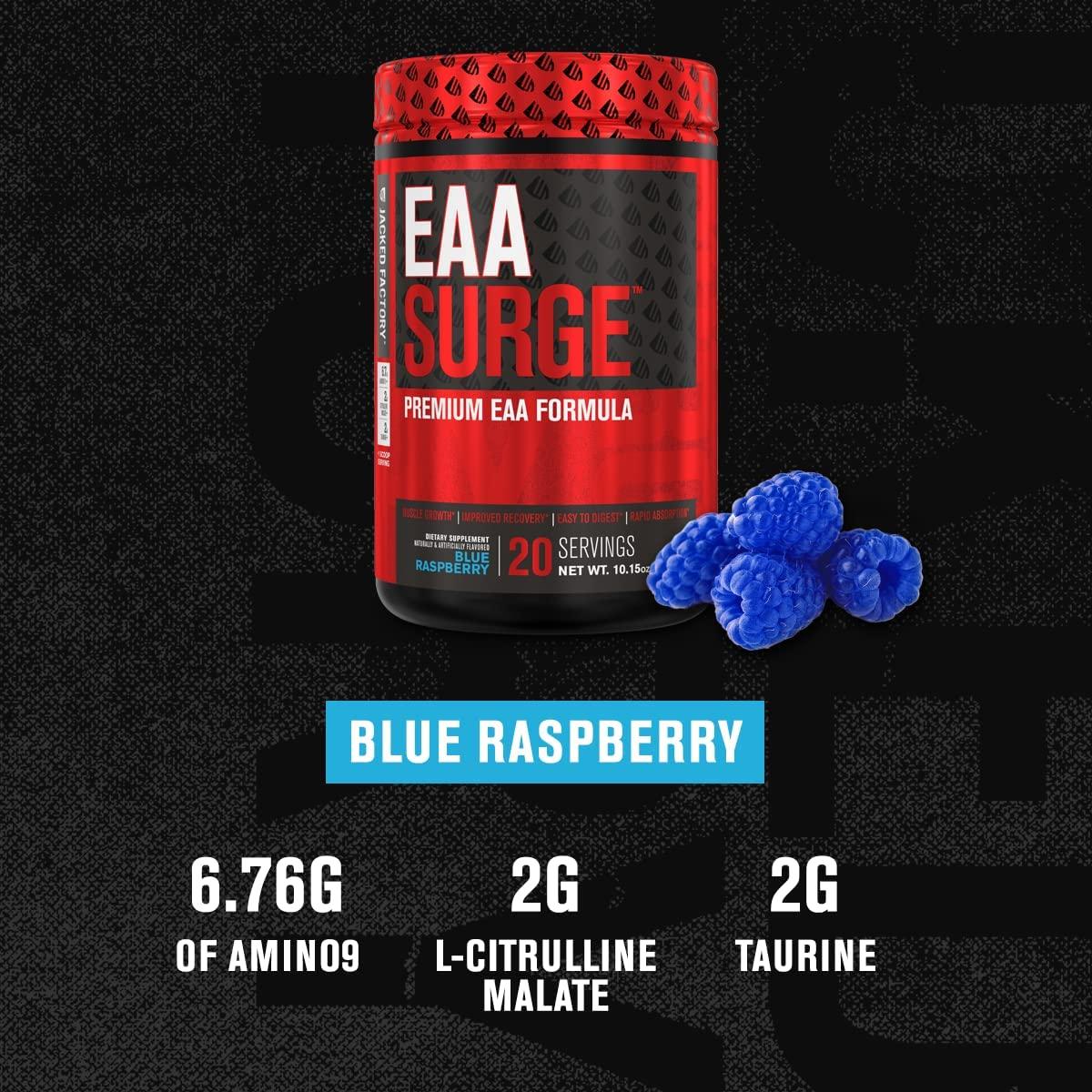 EAA Surge Premium EAA Supplement - Muscle Building & Recovery Powder ...