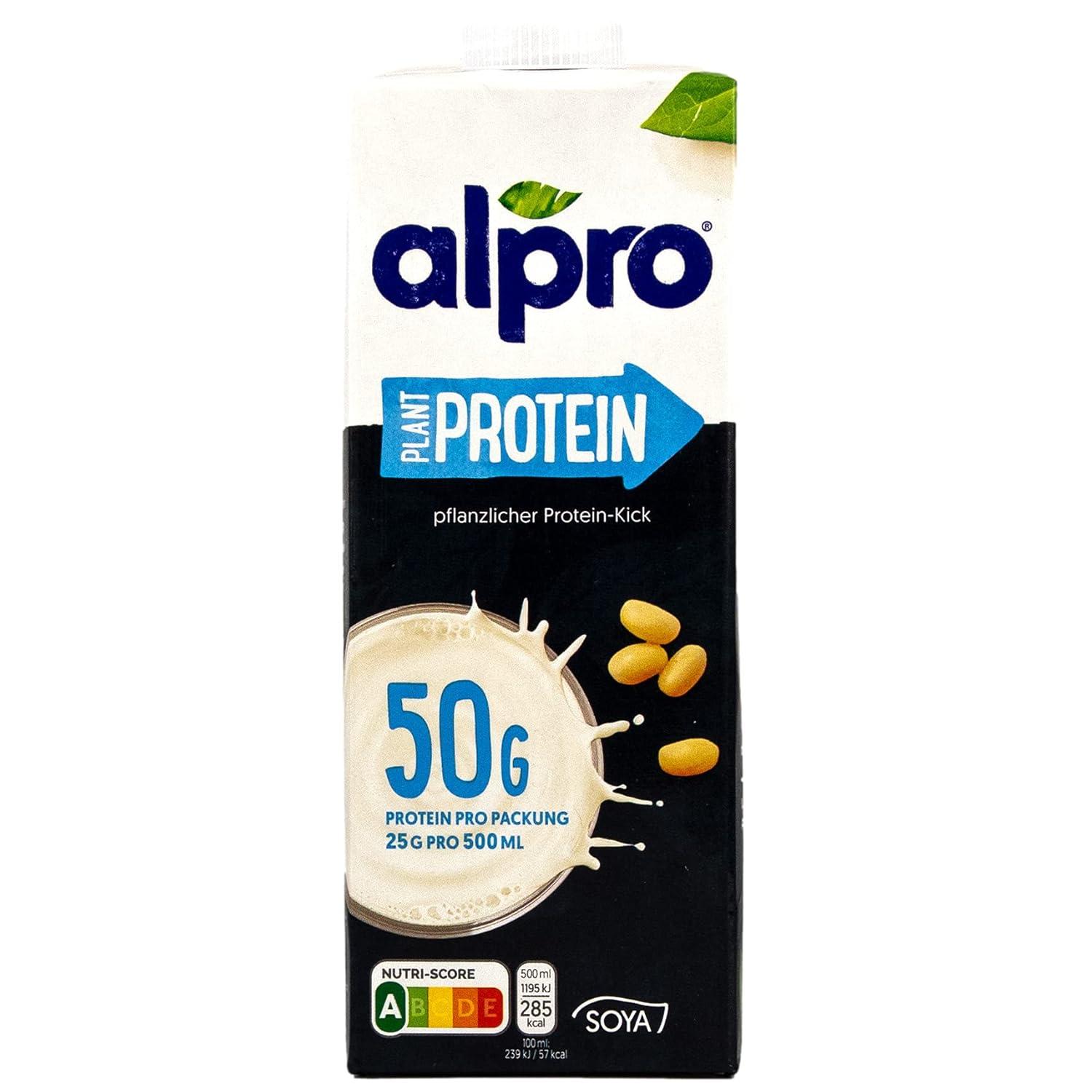 Buy Alpro Protein Soya Drinks - Pack of 2 (1L) | 100% Plant-Based | 50g ...