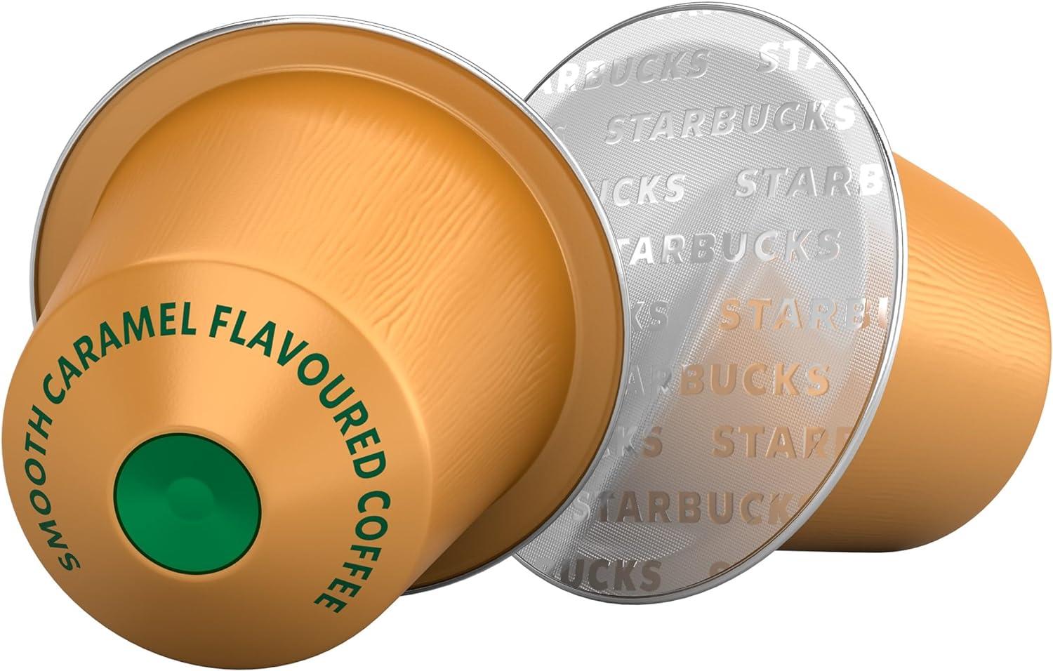 STARBUCKS Smooth Caramel Flavoured Coffee by Nespresso Blonde Roast ...